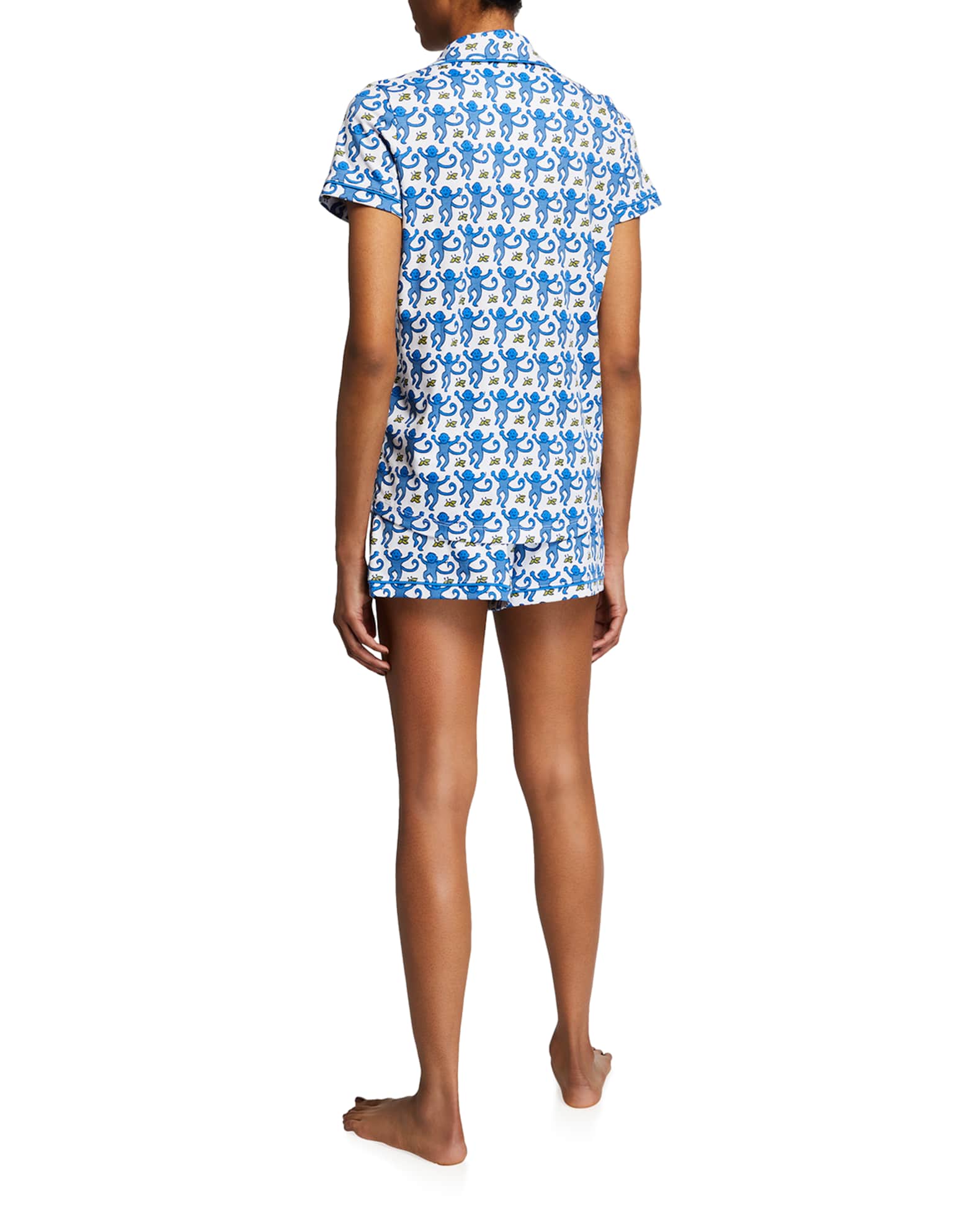 Roller Rabbit Monkey Polo Short Pajama Set | Neiman Marcus