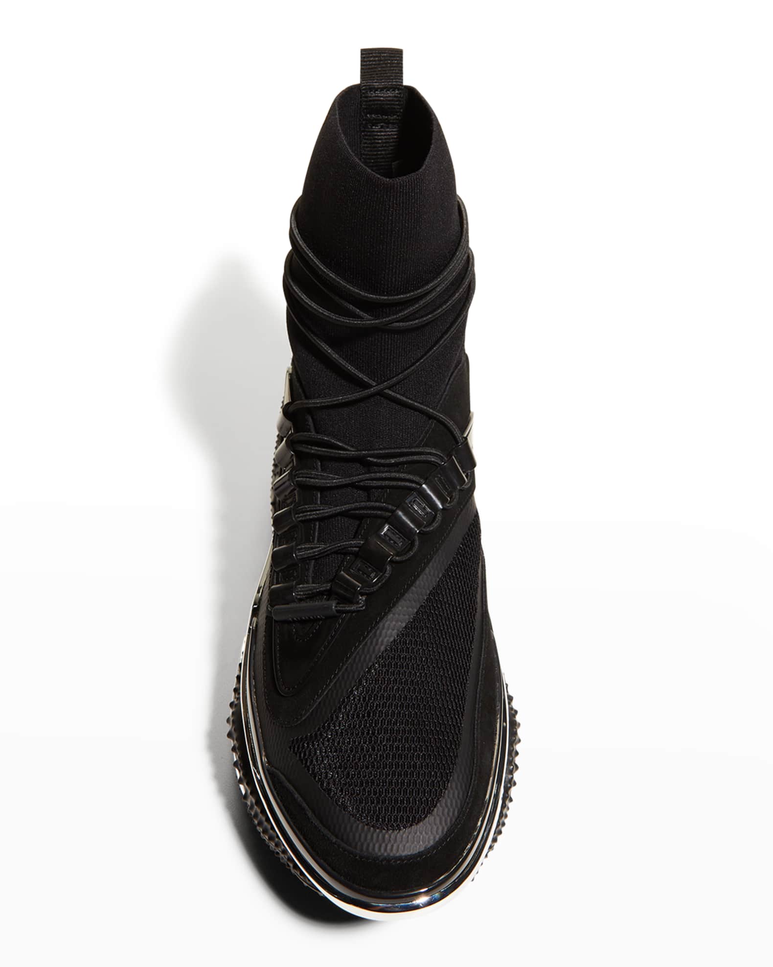 Balmain Men's B Bold Spike Sock Chunky Runner Sneakers | Neiman Marcus