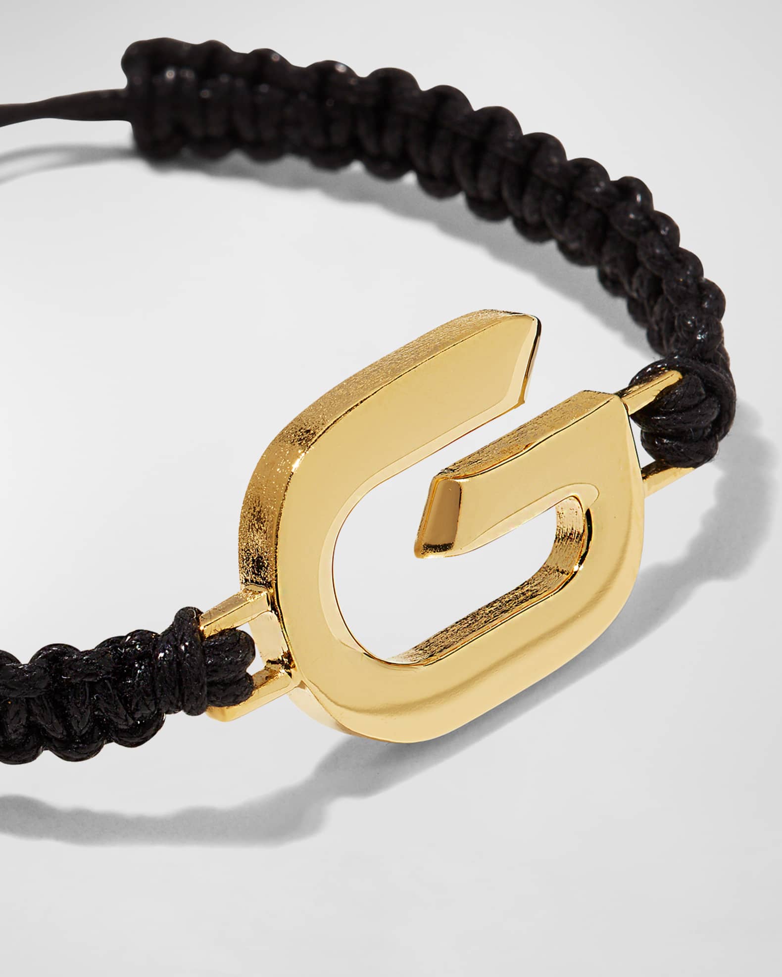 Givenchy Men's G-Link Braided Cord Bracelet | Neiman Marcus