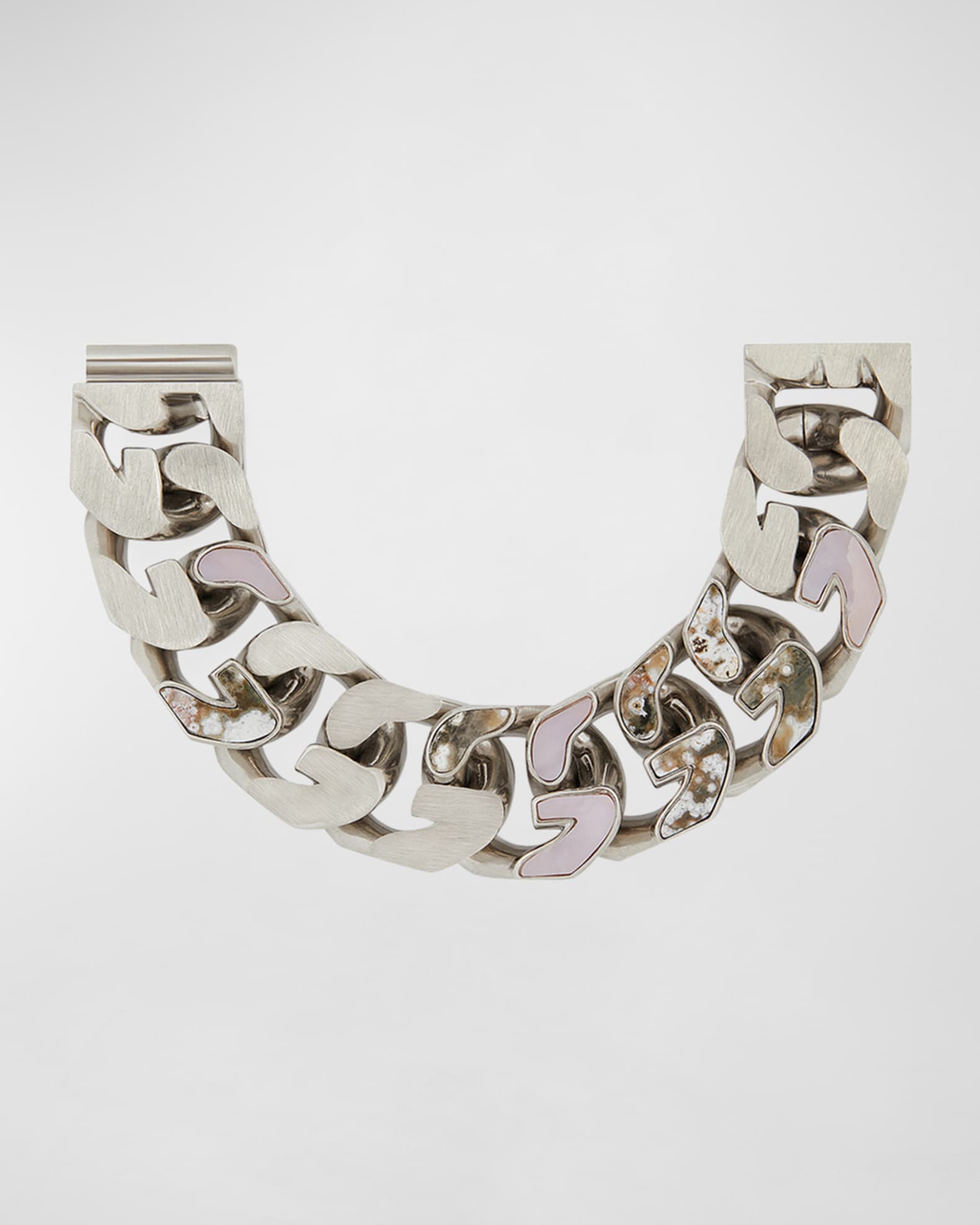 Givenchy Men's G-Chain Bracelet w/ Stone Insets | Neiman Marcus