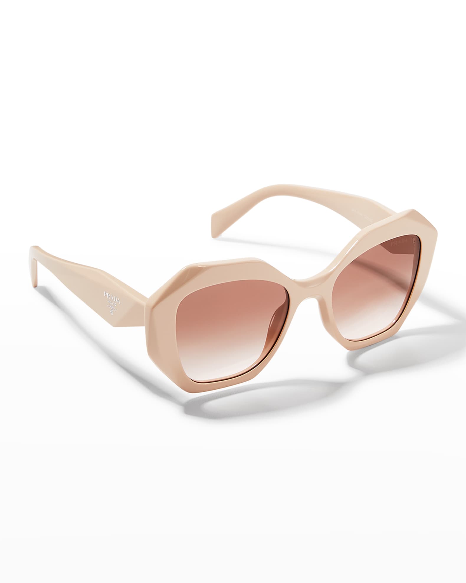 Prada Geometric Acetate Sunglasses | Neiman Marcus