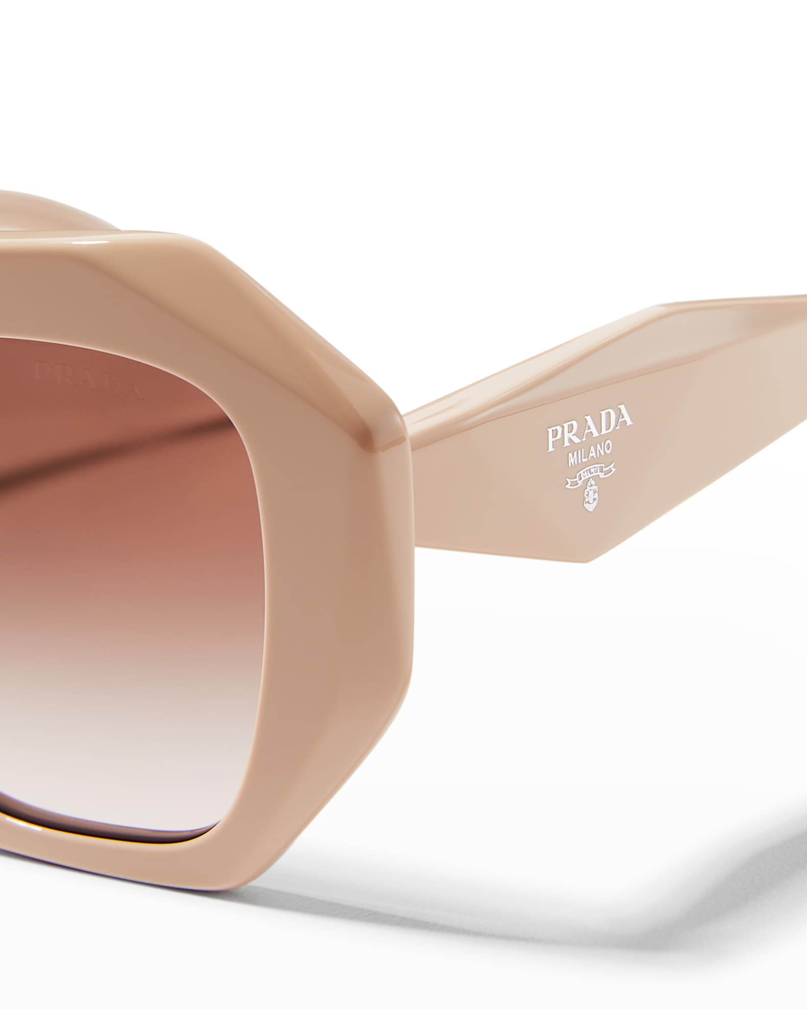 Prada Geometric Acetate Sunglasses | Neiman Marcus