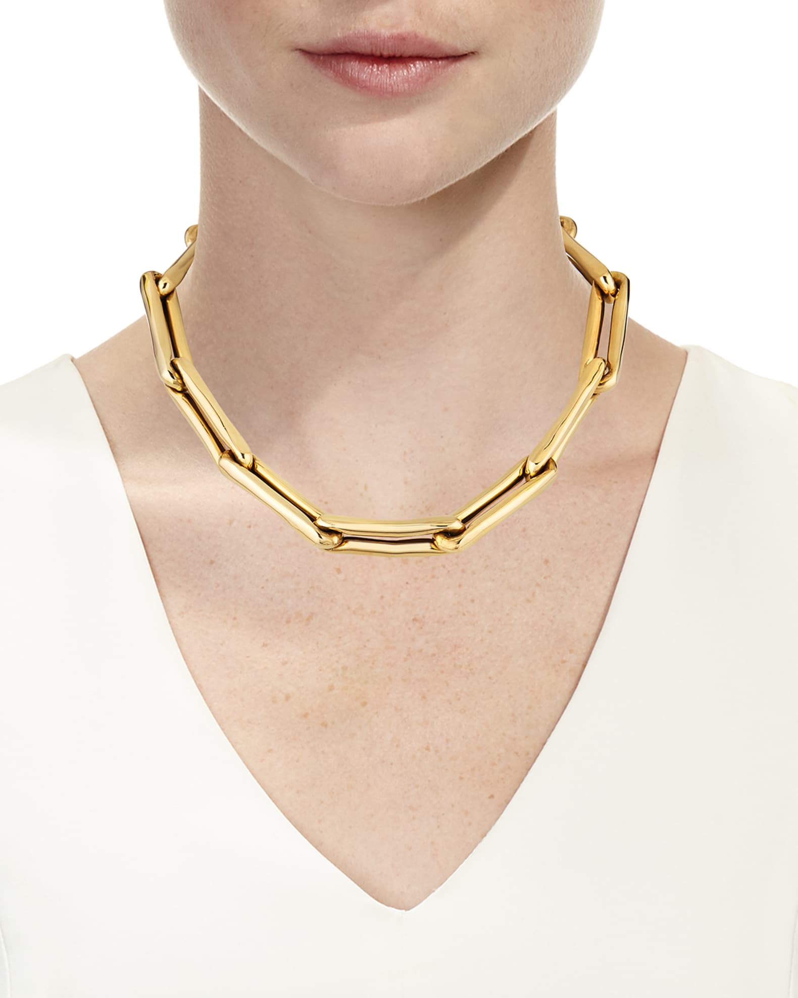 Lauren Rubinski 14k Extra-Large Chain Necklace | Neiman Marcus