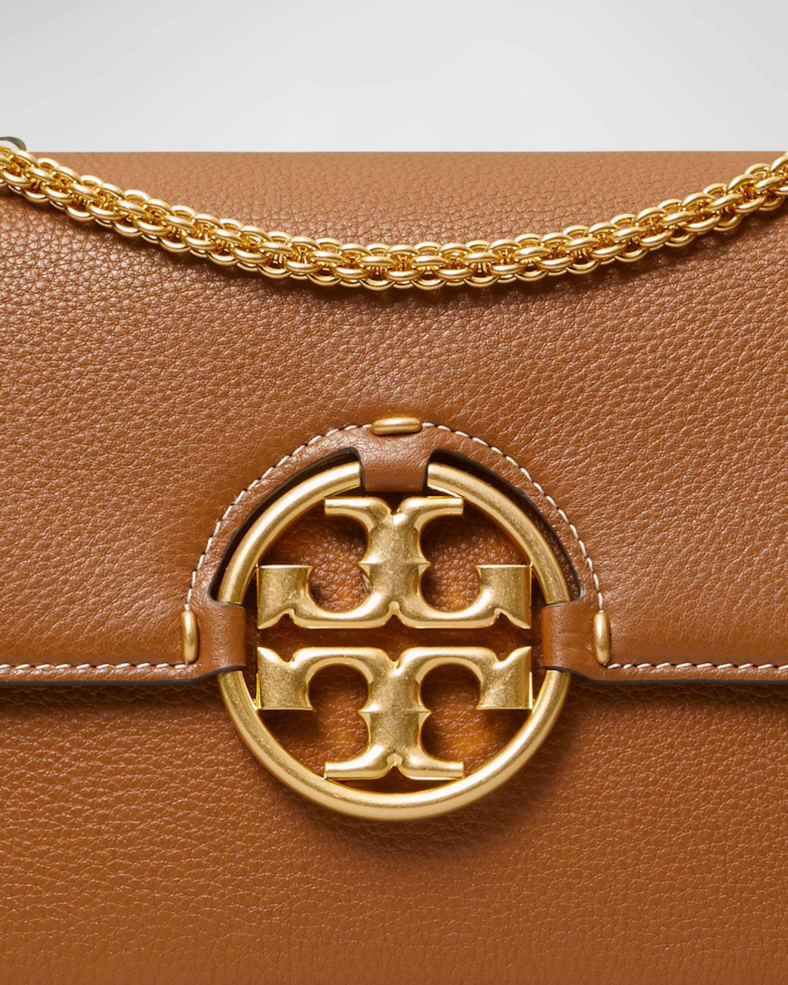 Tory Burch Miller Leather Shoulder Bag | Neiman Marcus