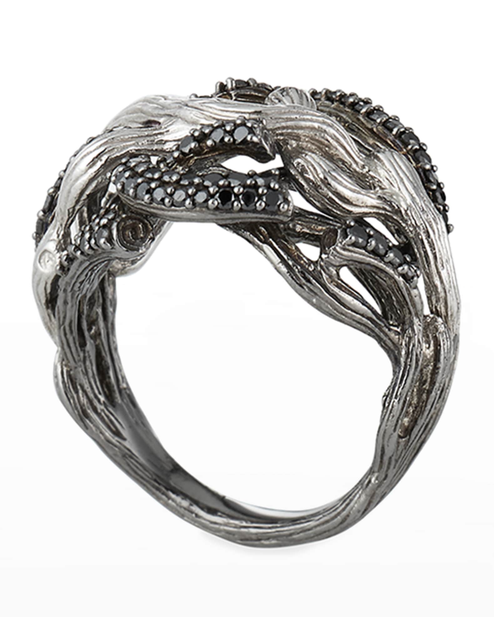 Michael Aram Branch Coral Ring with Diamonds, Size 7 | Neiman Marcus