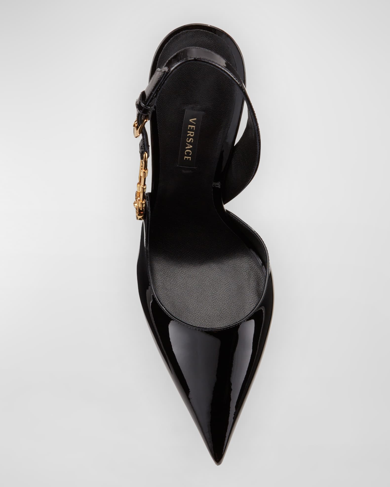 Versace Safety Pin Slingback Pumps | Neiman Marcus