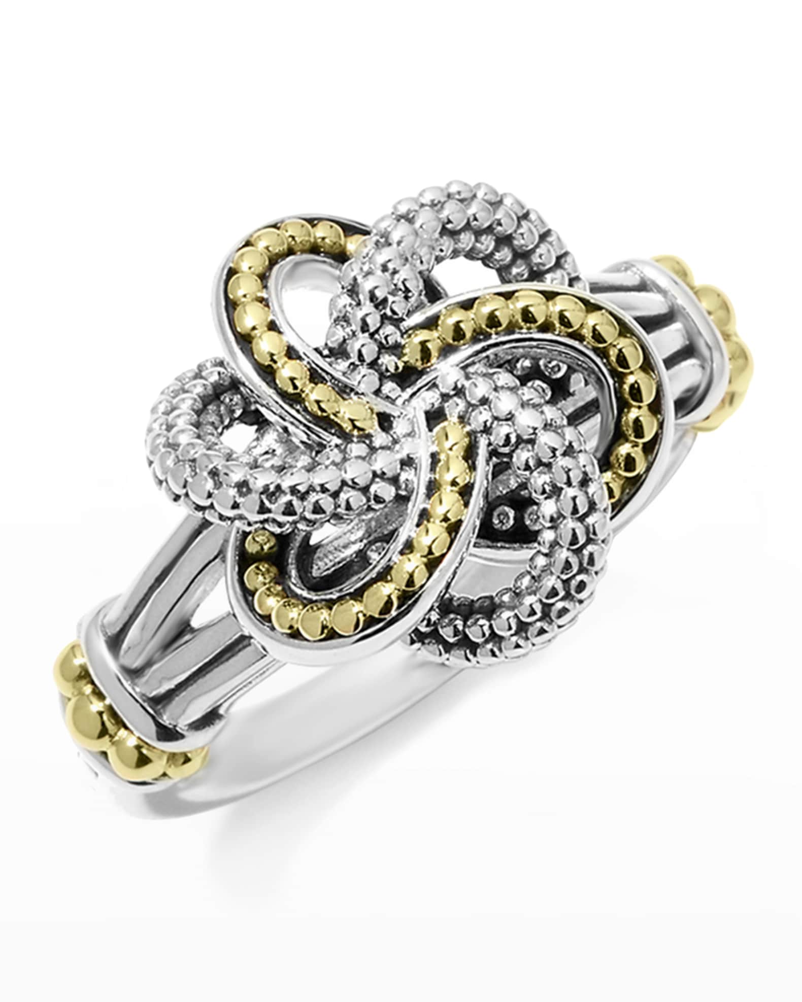 LAGOS Love Knot Two-Tone Ring | Neiman Marcus
