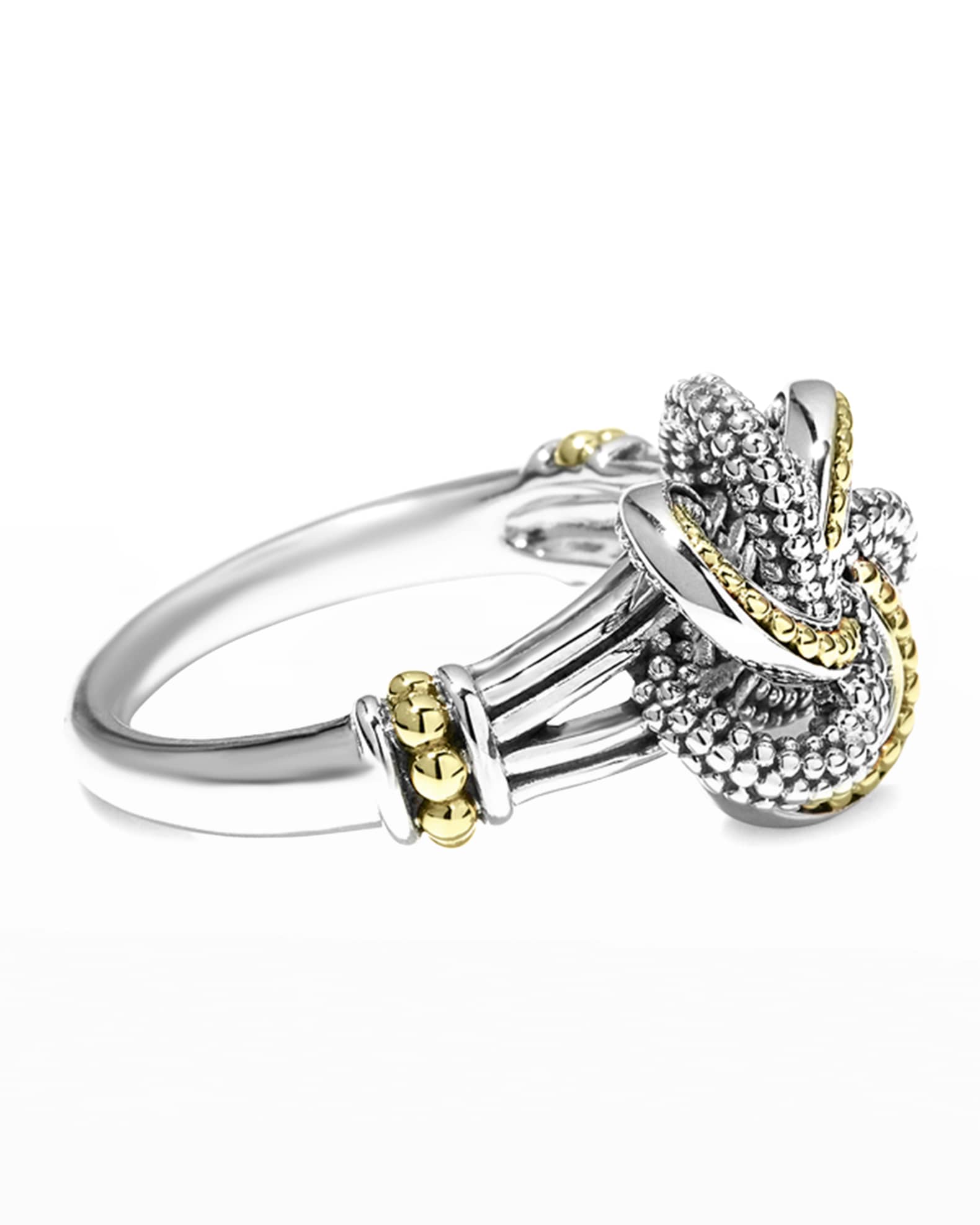LAGOS Love Knot Two-Tone Ring | Neiman Marcus