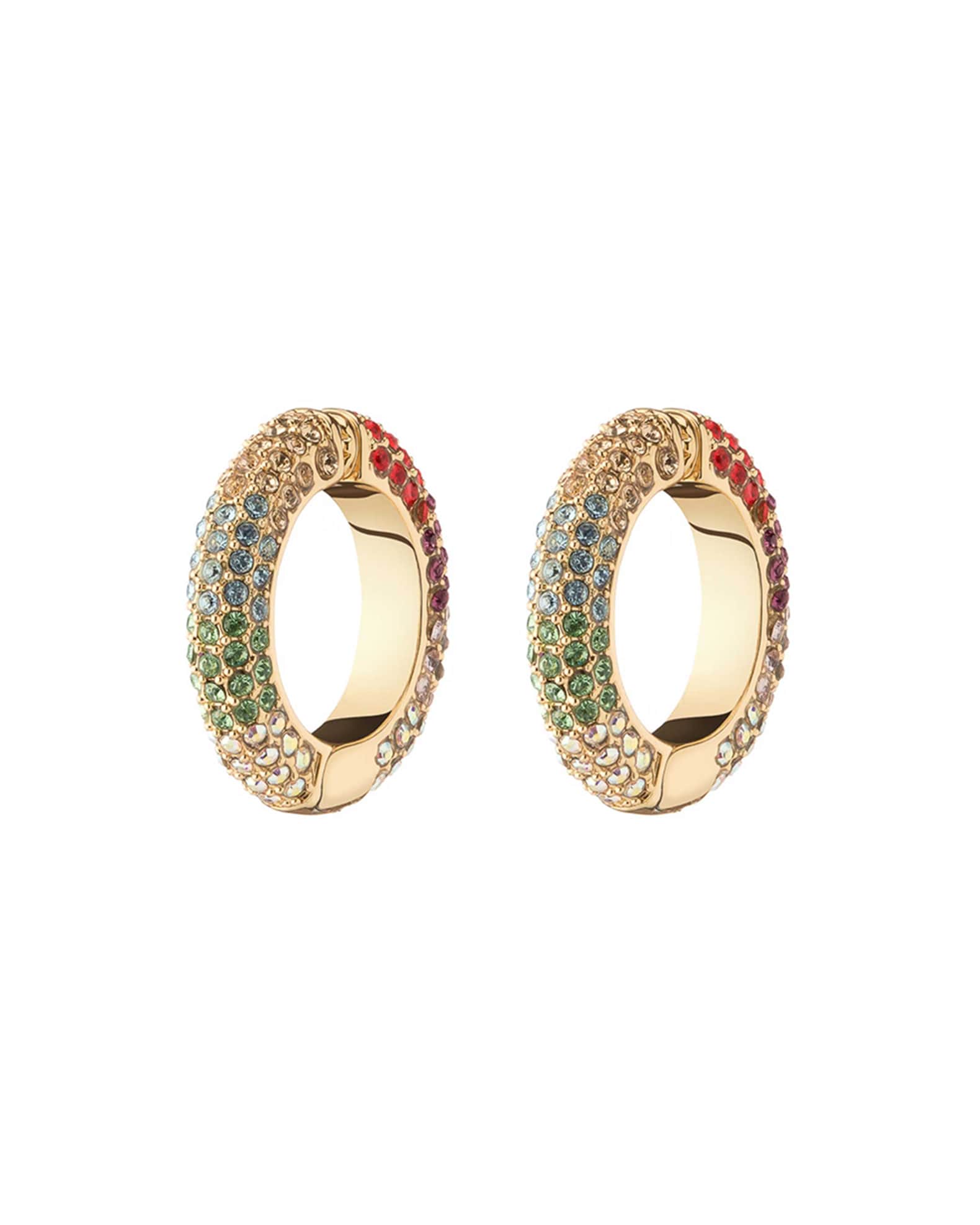 DEMARSON Lili Pave Crystal Ear Cuffs, Rainbow | Neiman Marcus