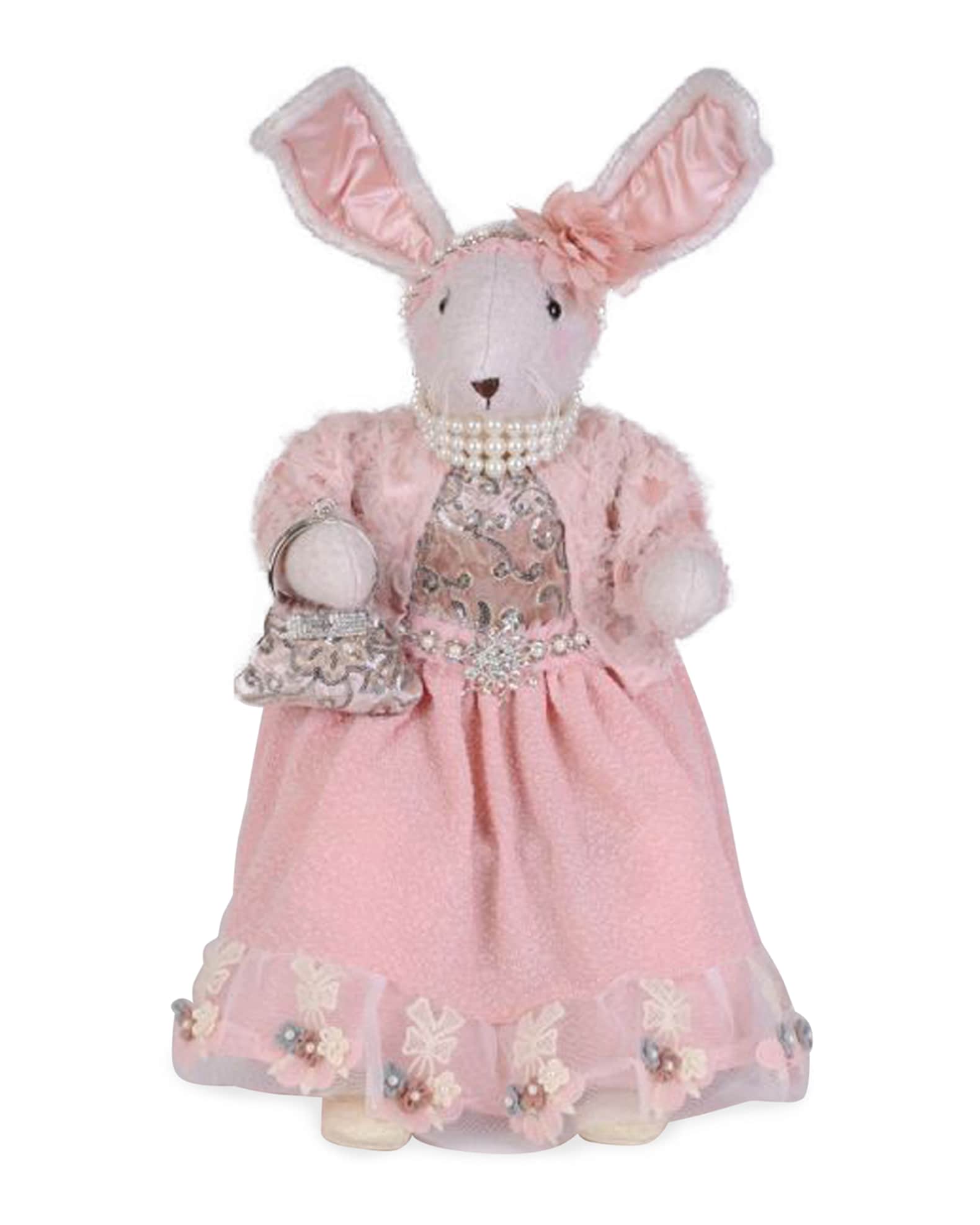 Karen Didion Originals Pink Sitting Bunny | Neiman Marcus