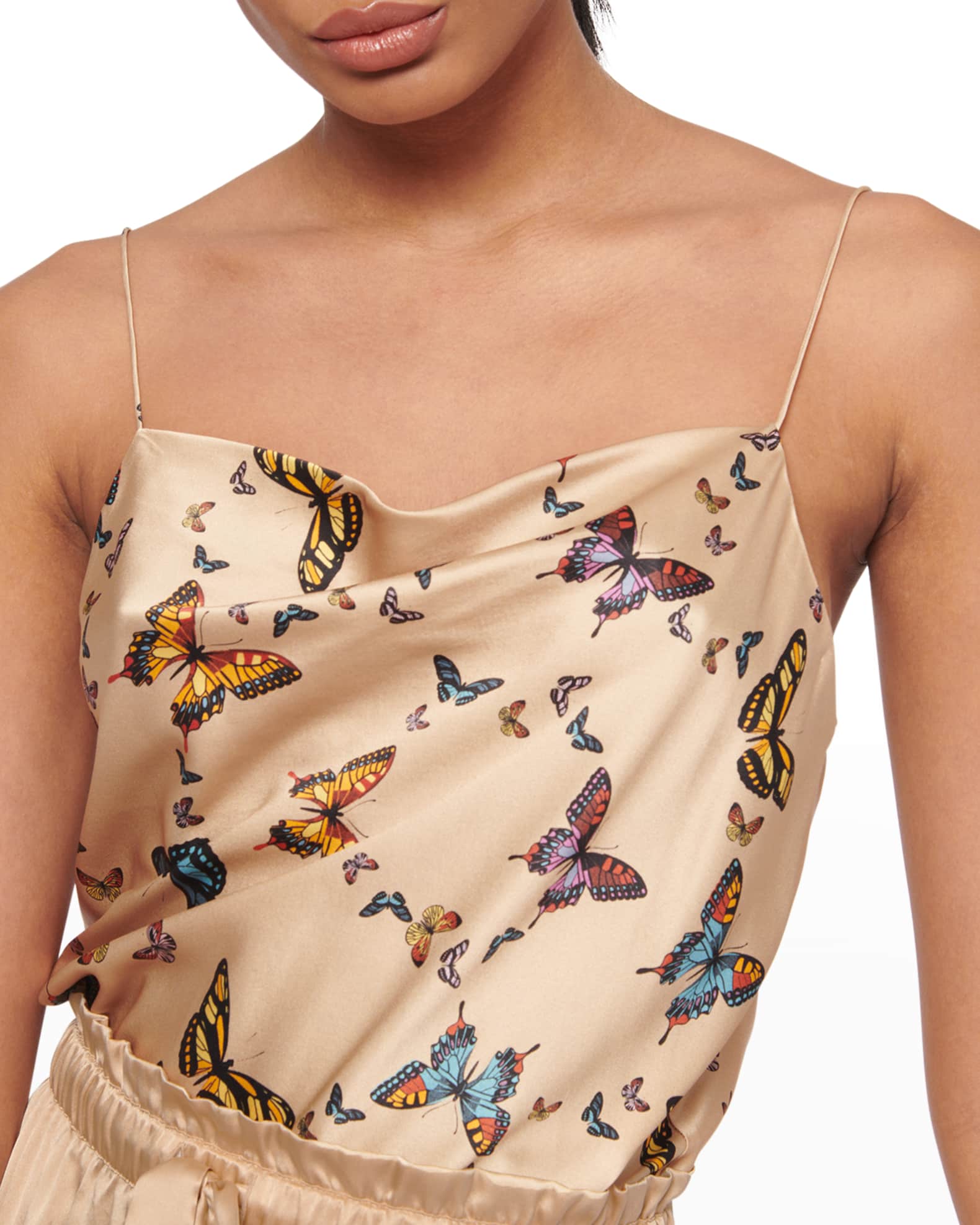 Cami Butterfly-Print Set | Neiman Marcus