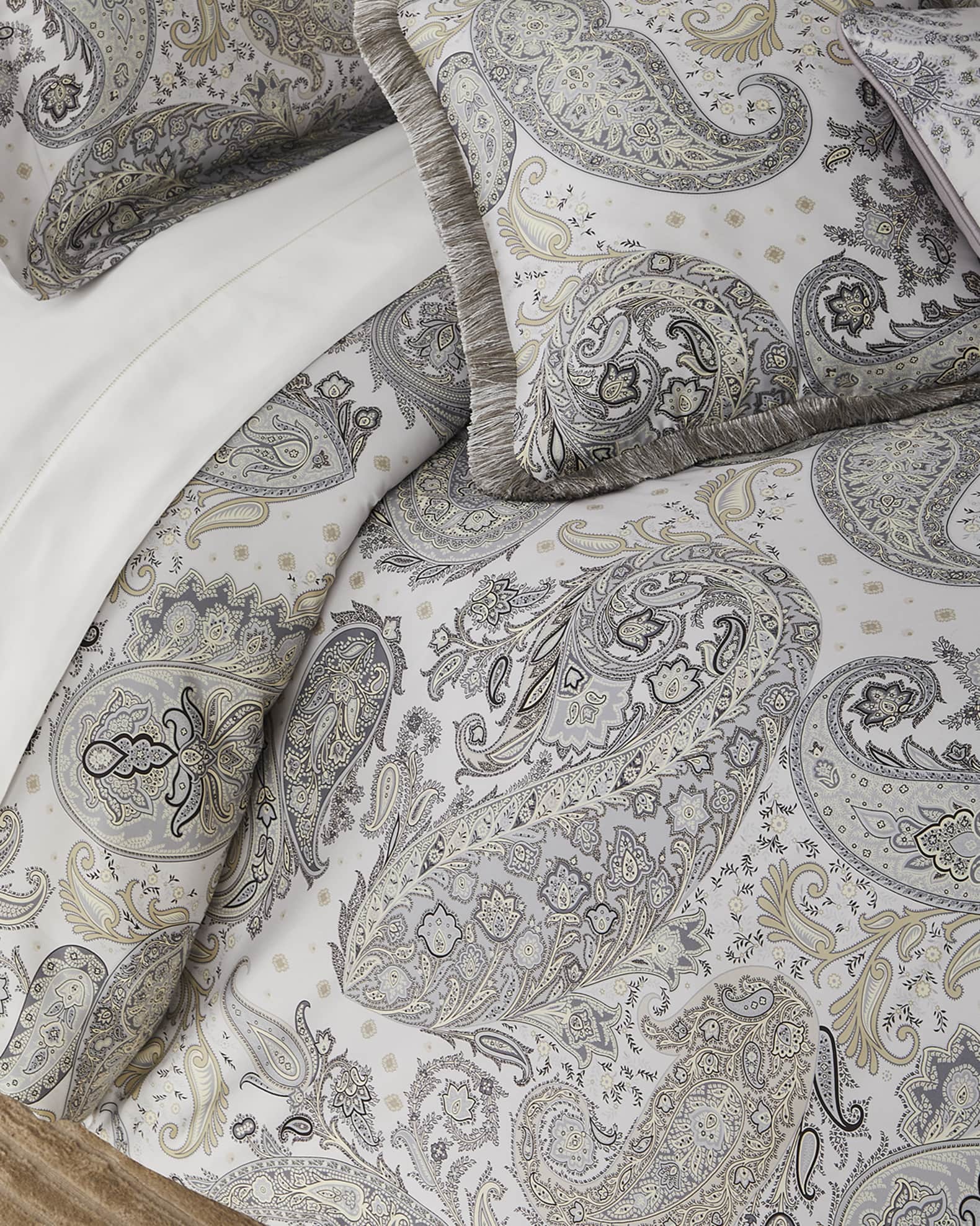 Etro Newark King Quilted Duvet Set | Neiman Marcus