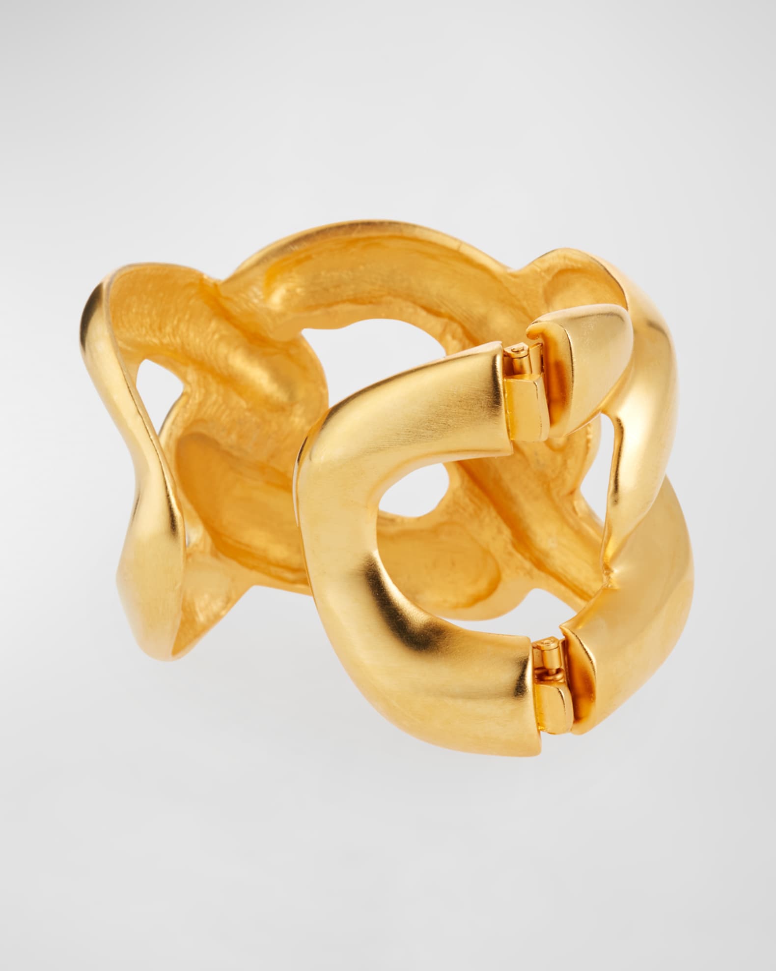 Kenneth Jay Lane Link Hinged Cuff | Neiman Marcus