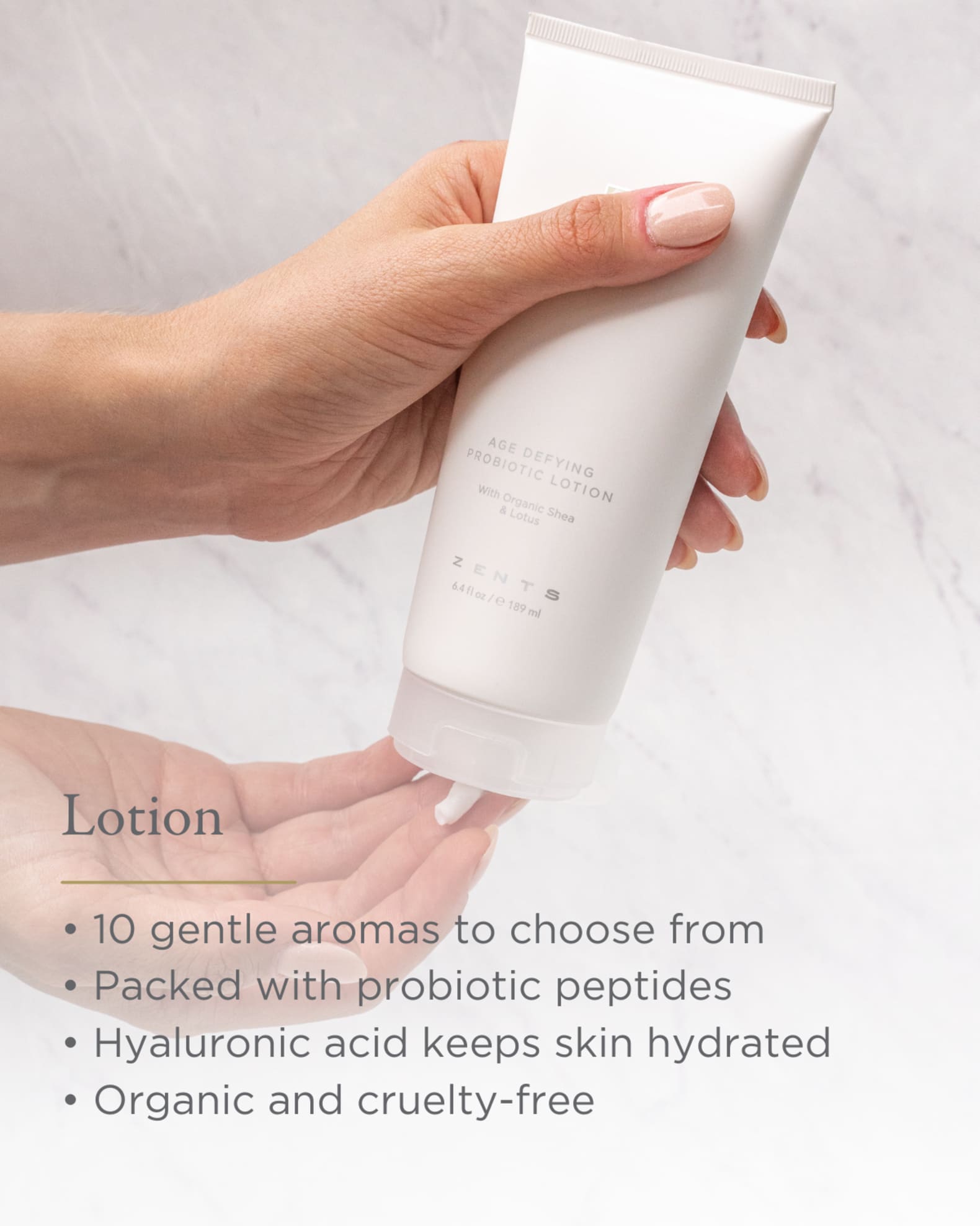 ZENTS 6 oz. Unzented Lotion Age Defying Probiotic Cream | Neiman Marcus