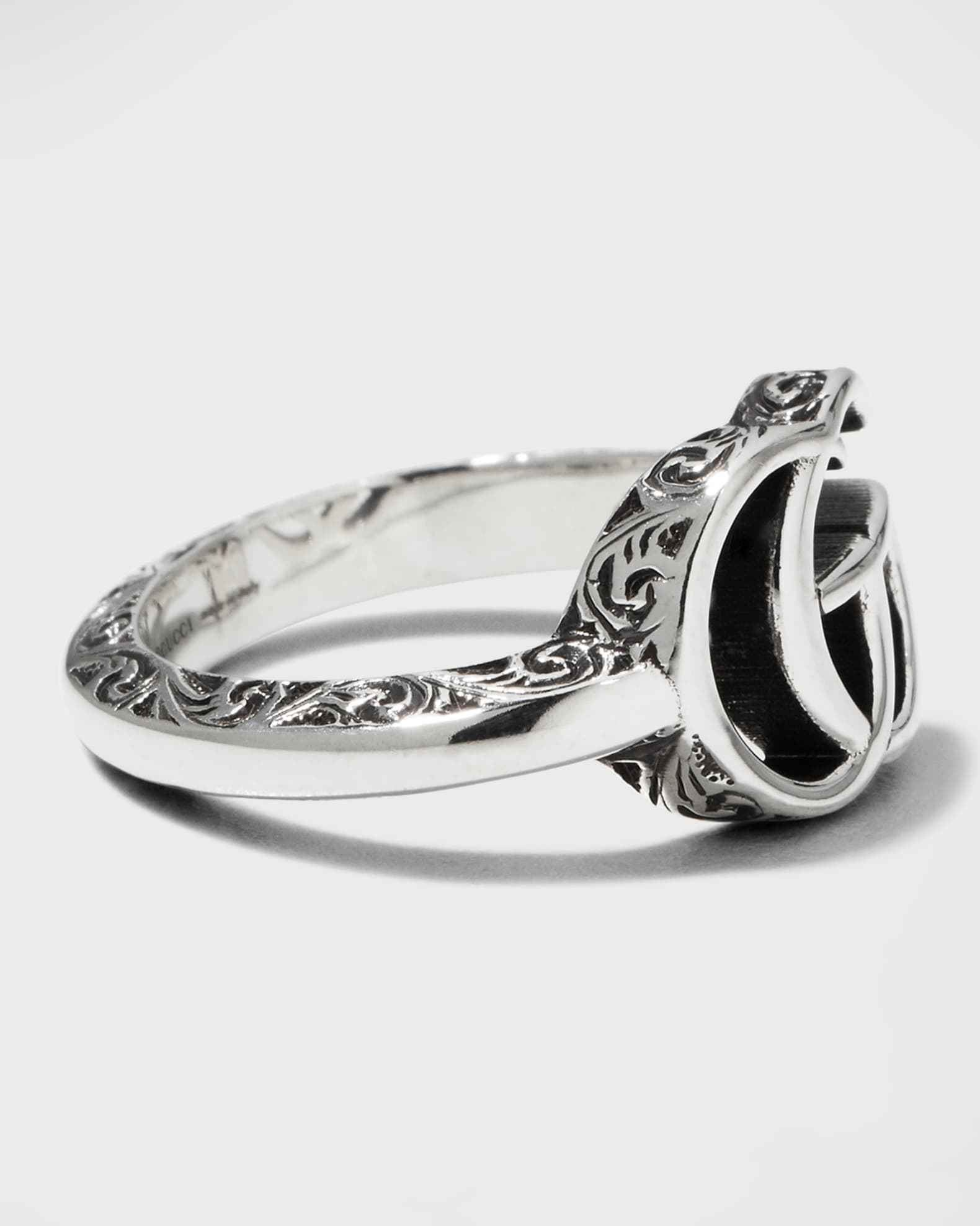 Gucci GG Marmont Key Sterling Silver Ring | Neiman Marcus