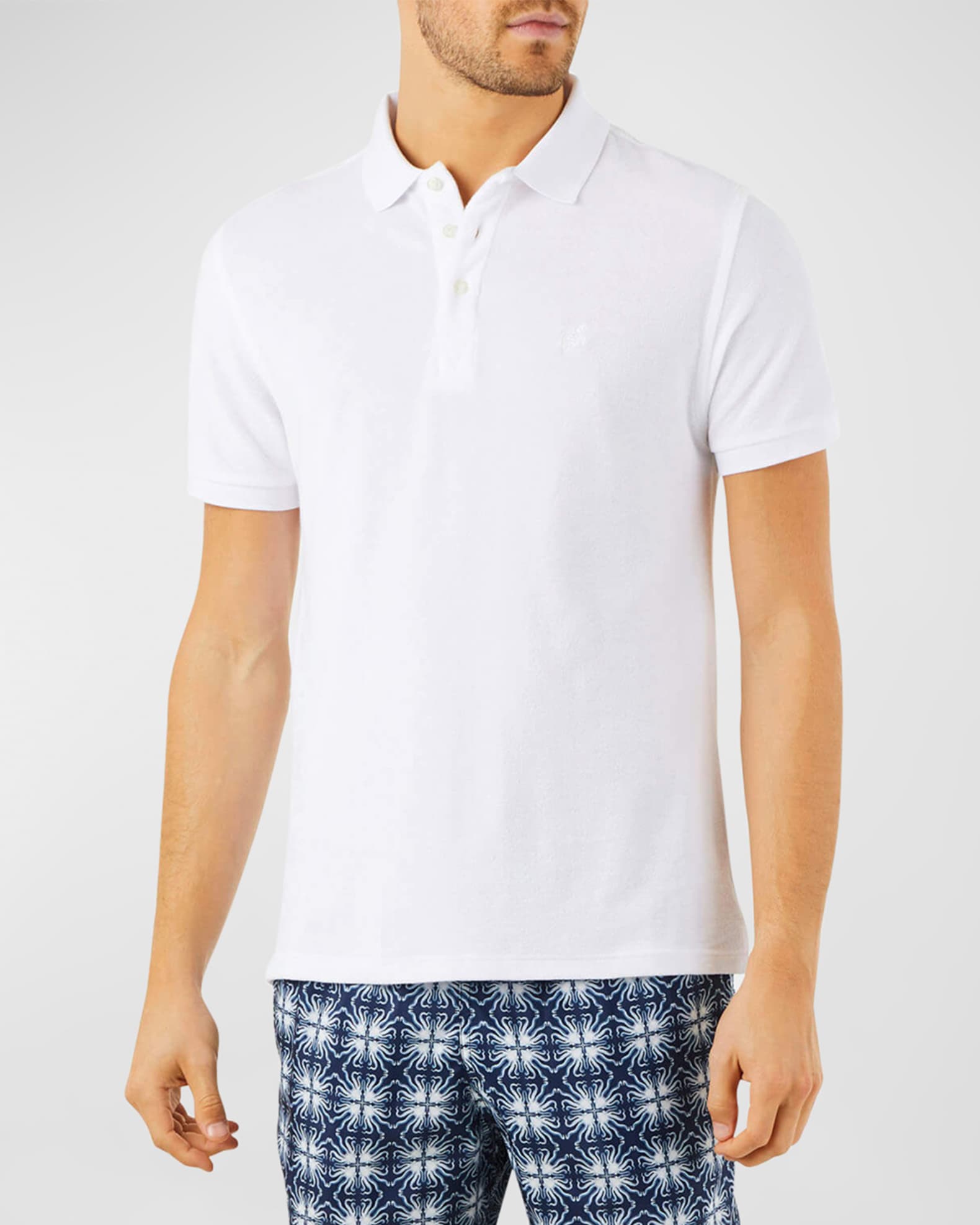 Vilebrequin Men's Solid Terry Polo Shirt | Neiman Marcus