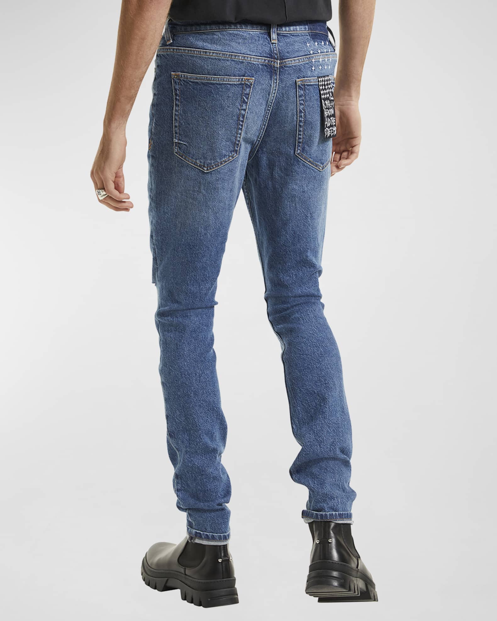 Ksubi Men's Van Winkle Blazed Trashed Skinny Jeans | Neiman Marcus