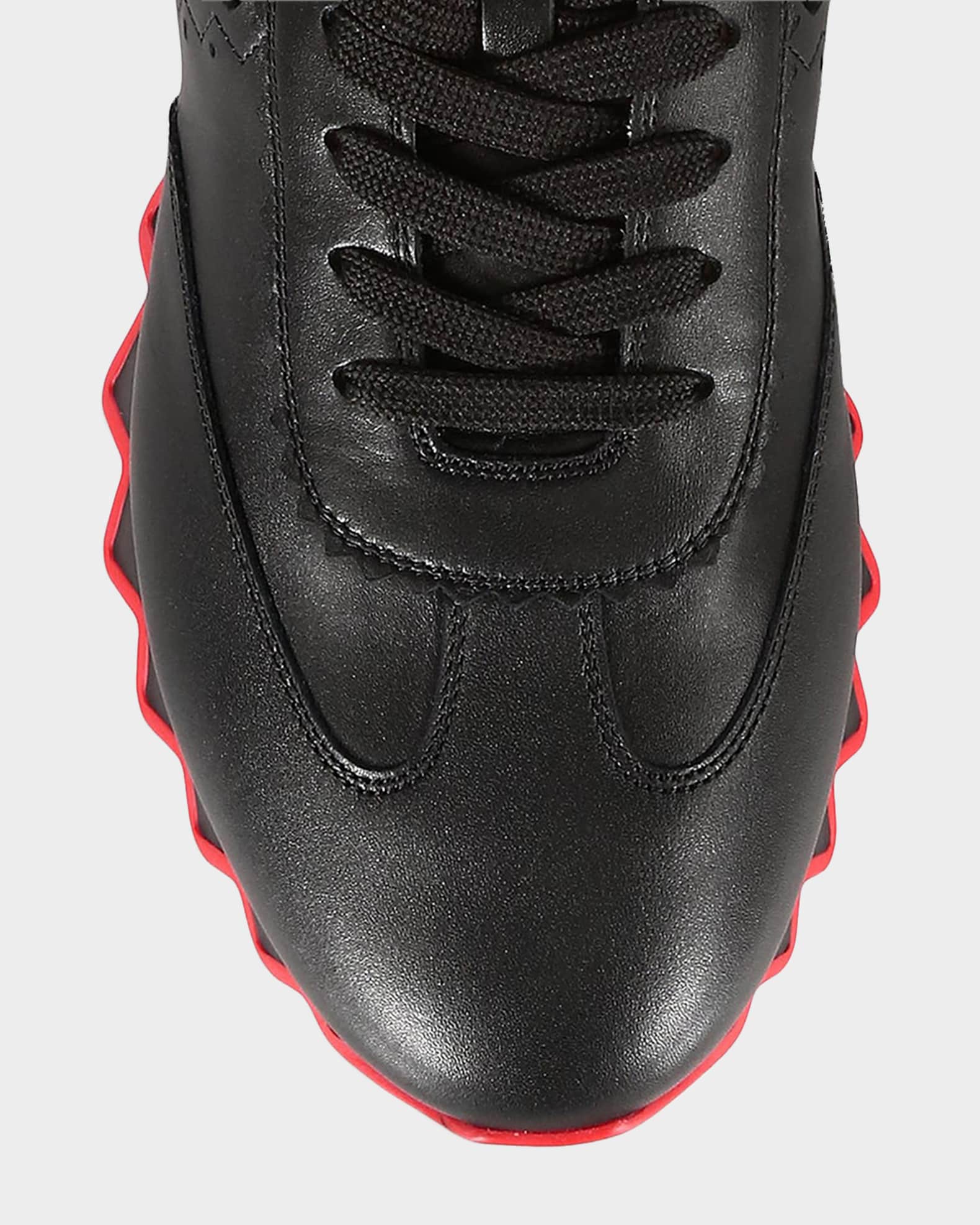 Christian Louboutin Men's Loubishark Flat Leather Red-Sole Runner ...