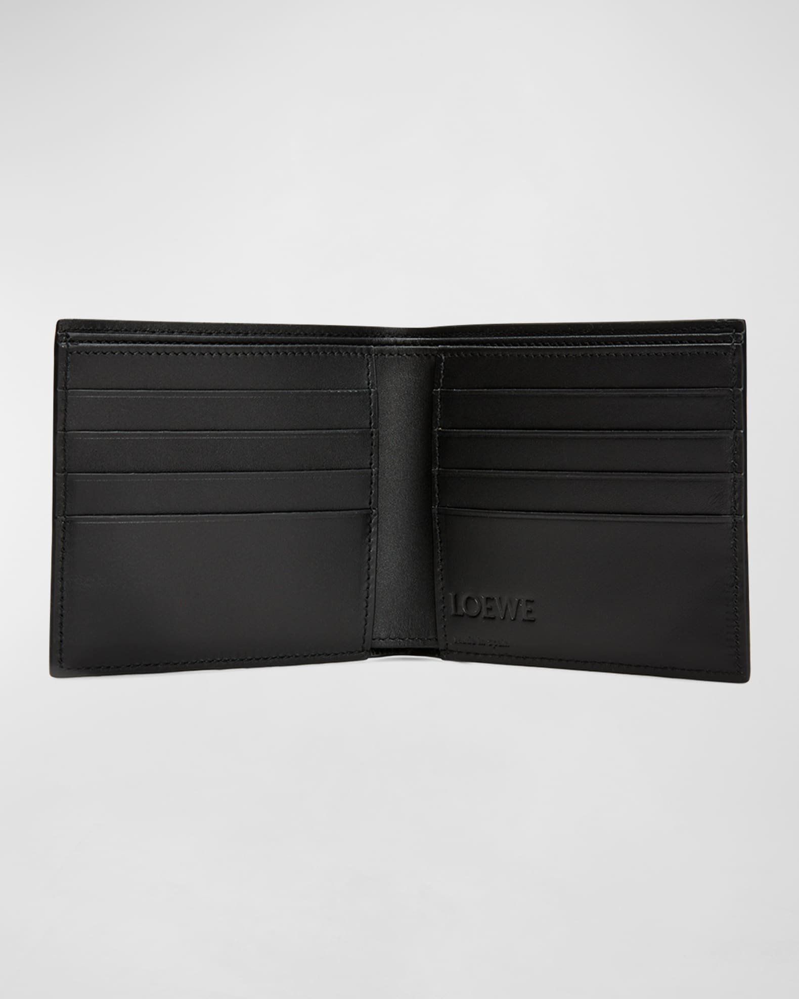 Loewe Men's Debossed Anagram Leather Bifold Wallet | Neiman Marcus