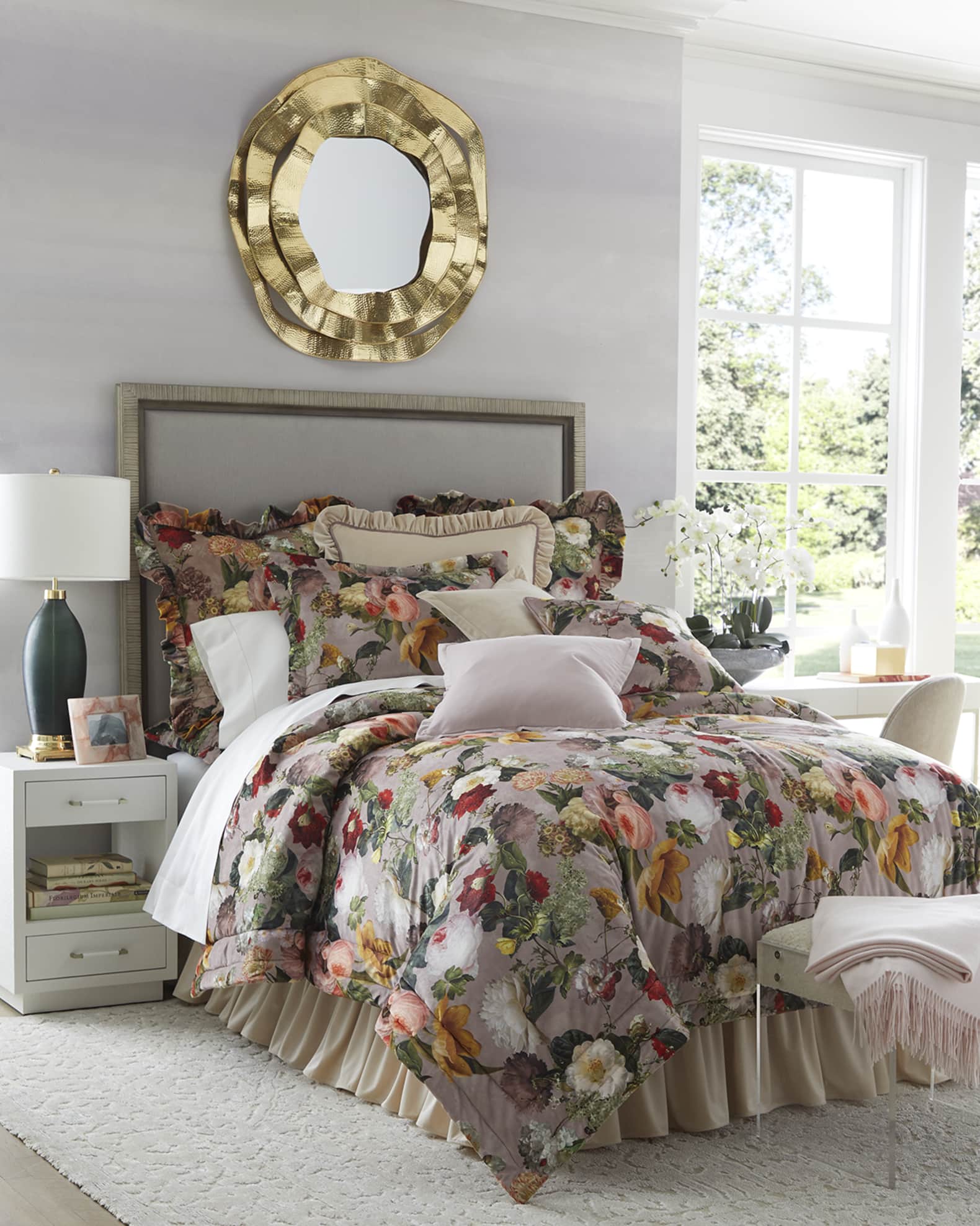 Austin Horn Collection Thalia Dust Skirt, King | Neiman Marcus