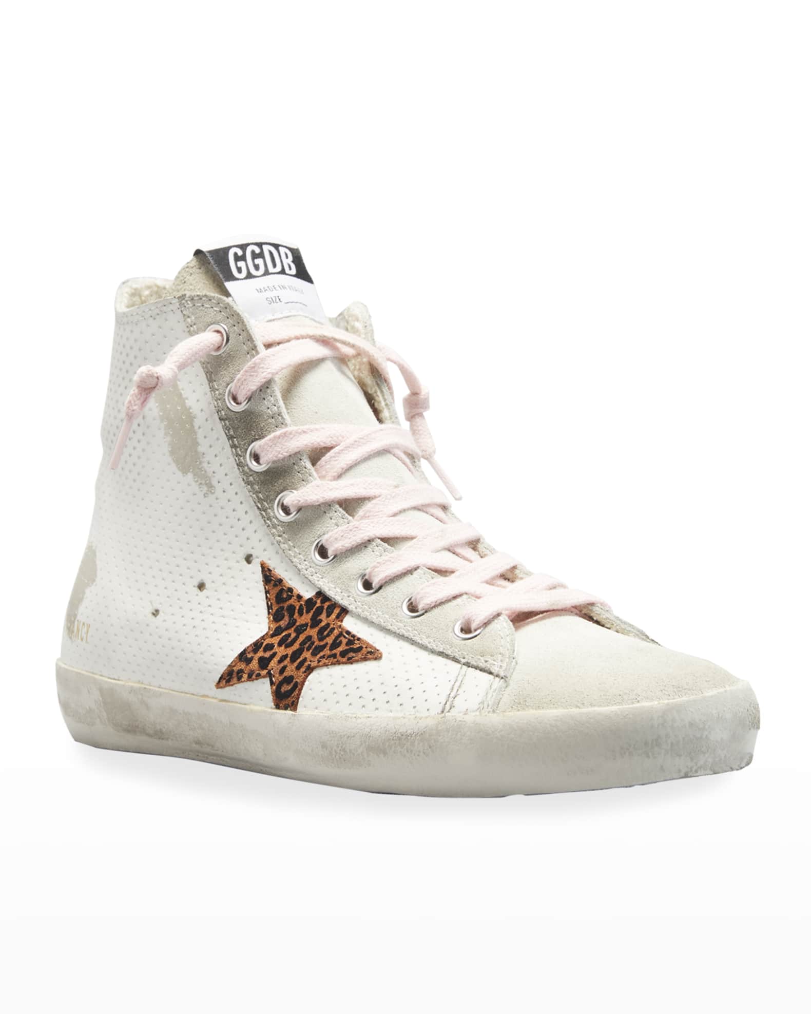 Golden Goose Fancy Perforated High-Top Sneakers | Neiman Marcus