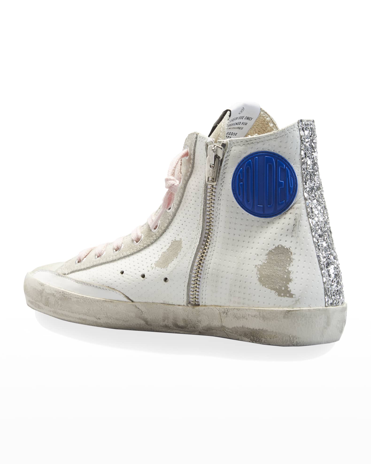 Golden Goose Fancy Perforated High-Top Sneakers | Neiman Marcus