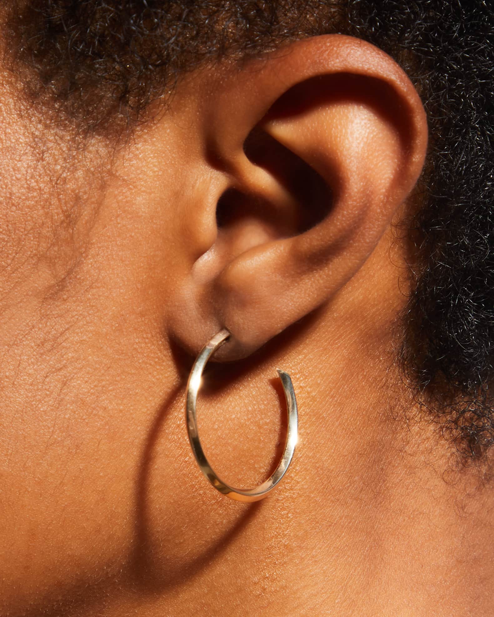 LANA 14K Gold Thin 25mm Royale Hoops | Neiman Marcus