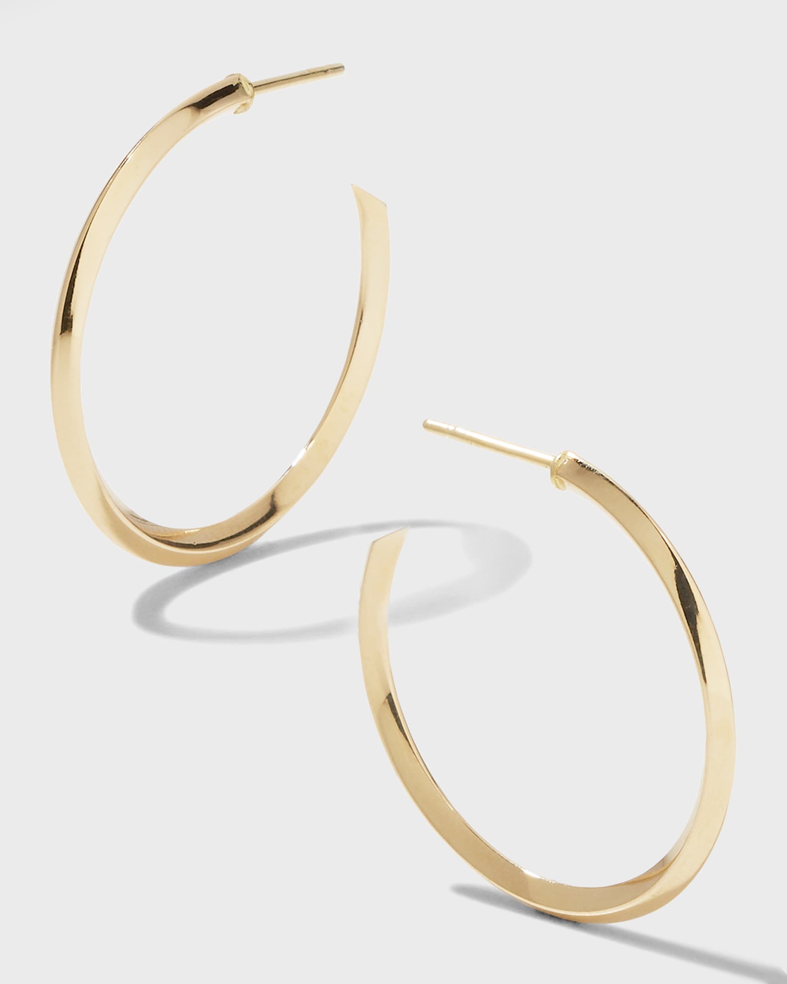 LANA 14K Gold Thin 25mm Royale Hoops | Neiman Marcus