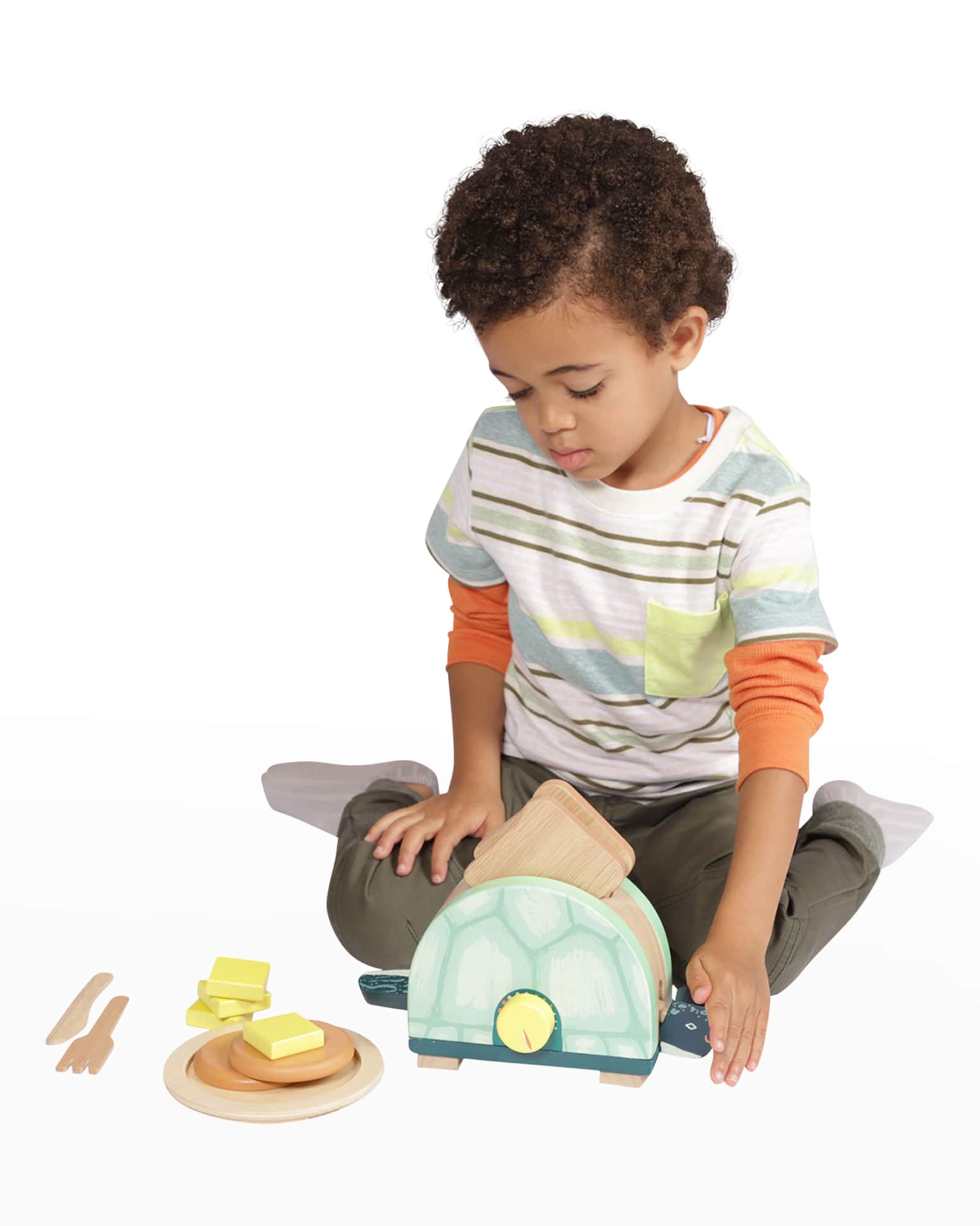 Manhattan Toy Toasty Turtle Pretend Play Cooking Wooden Toy Set ...