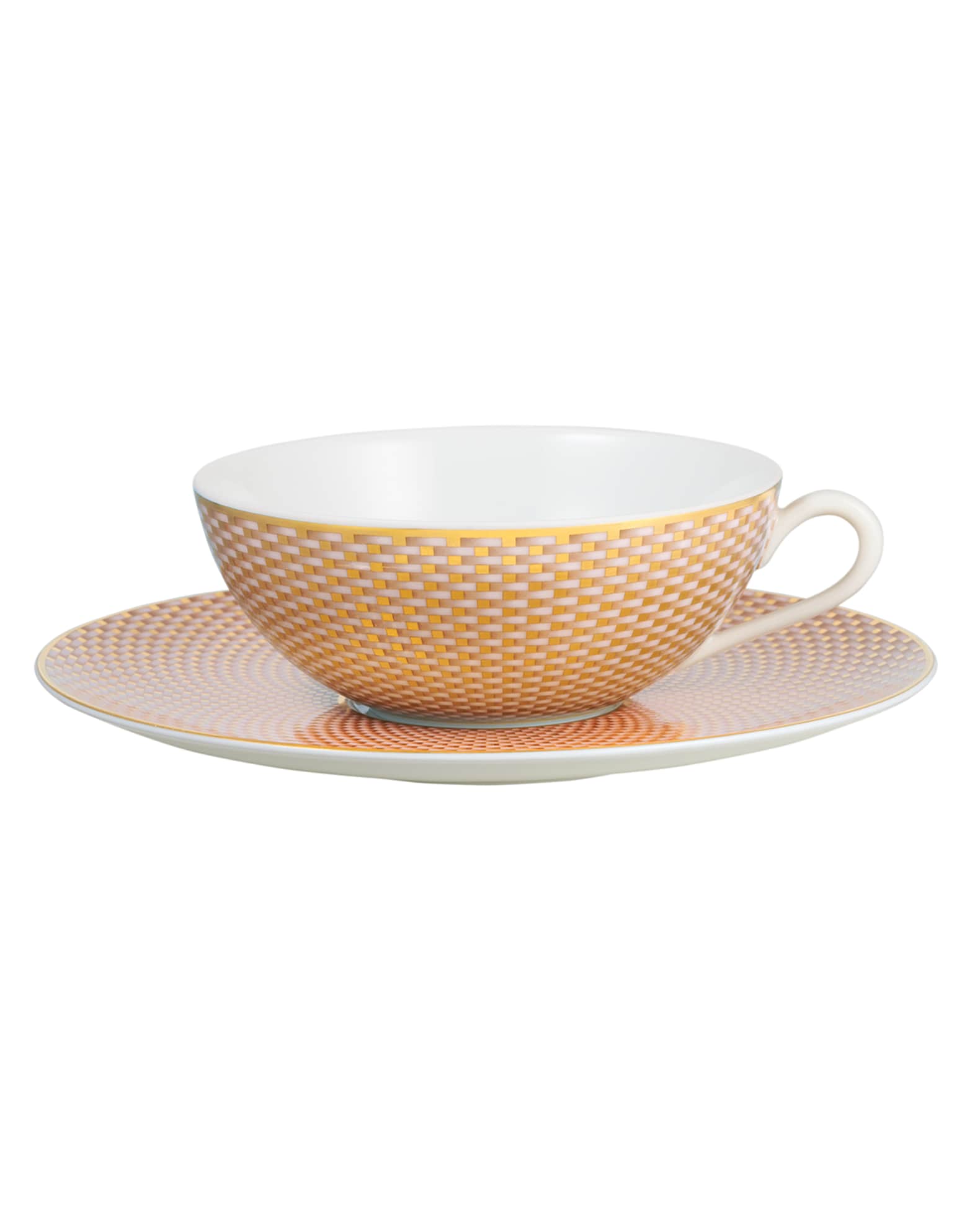 Raynaud Tresor Beige Tea Cup & Saucer Set | Neiman Marcus