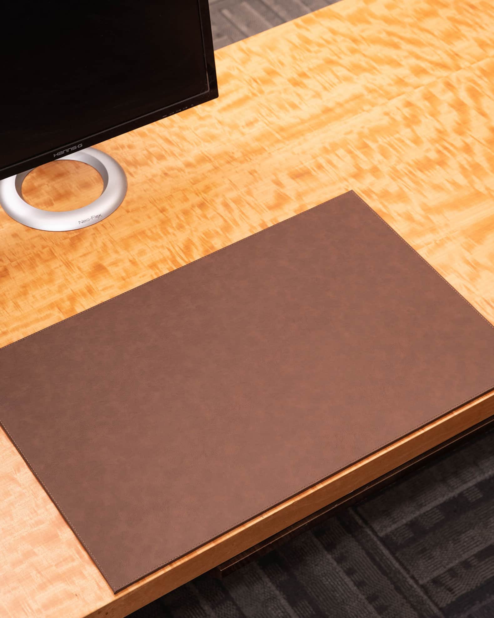 Bey-Berk Dion Leather Desk Pad, Brown | Neiman Marcus