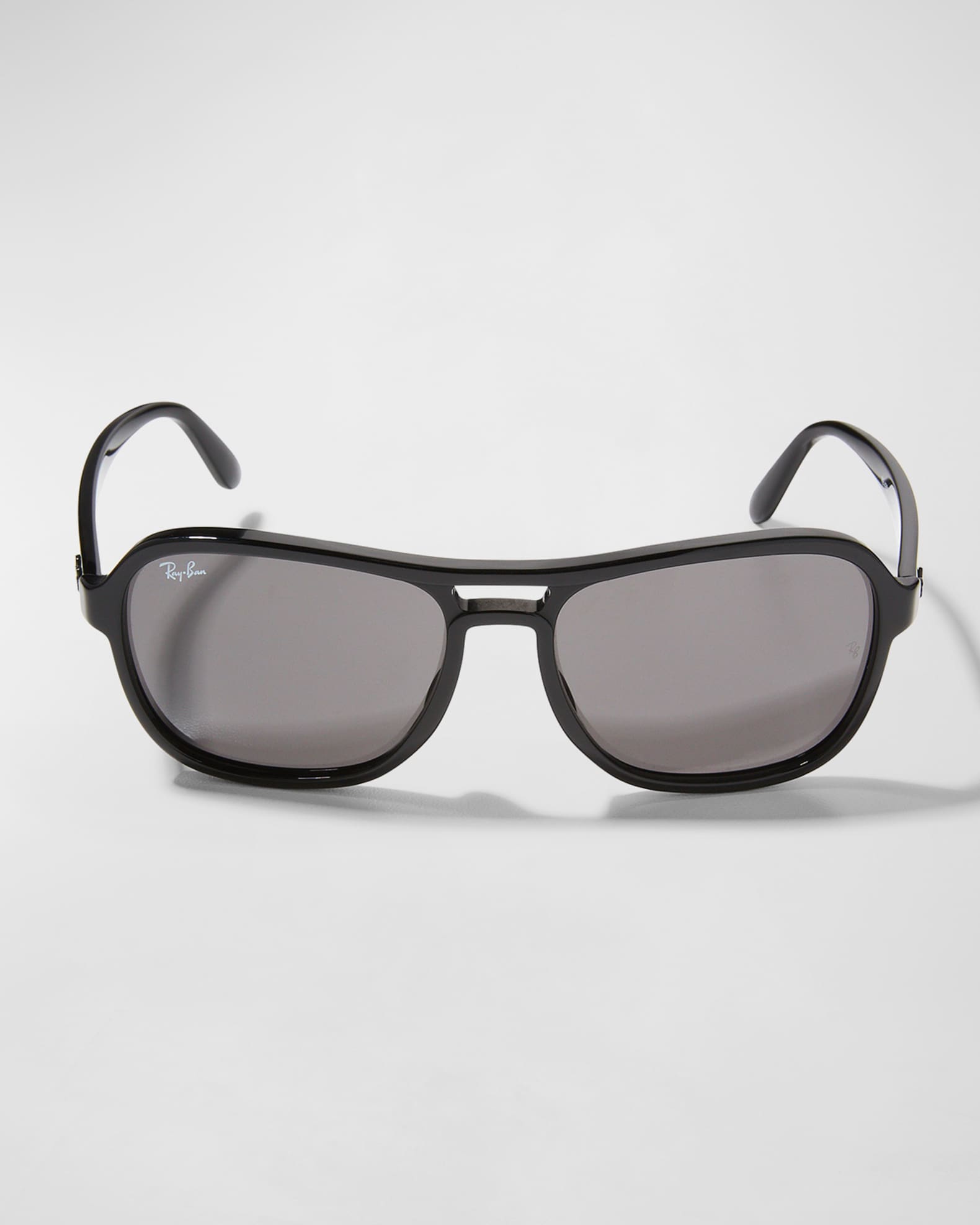 Ray-Ban Acetate Double-Bridge Square Sunglasses | Neiman Marcus