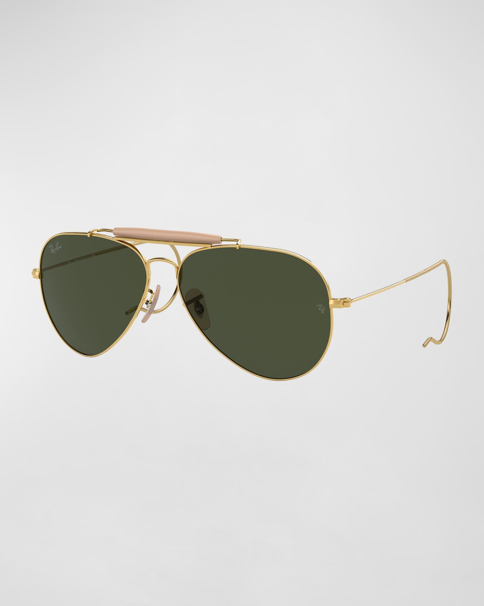 Ray-Ban Men's Metal Double Bridge Aviator Sunglasses | Neiman Marcus