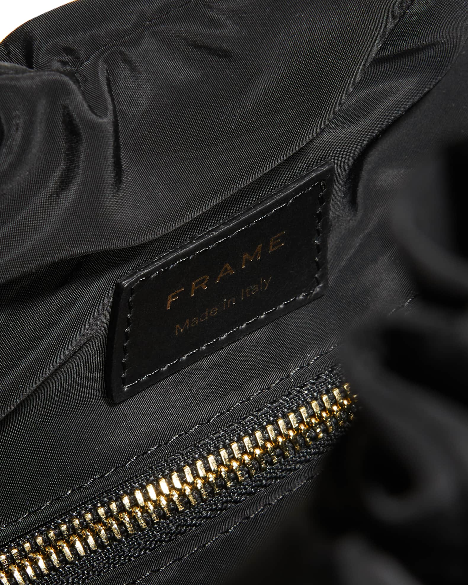 FRAME Le Scrunch Mini Ruched Top-Handle Bag | Neiman Marcus