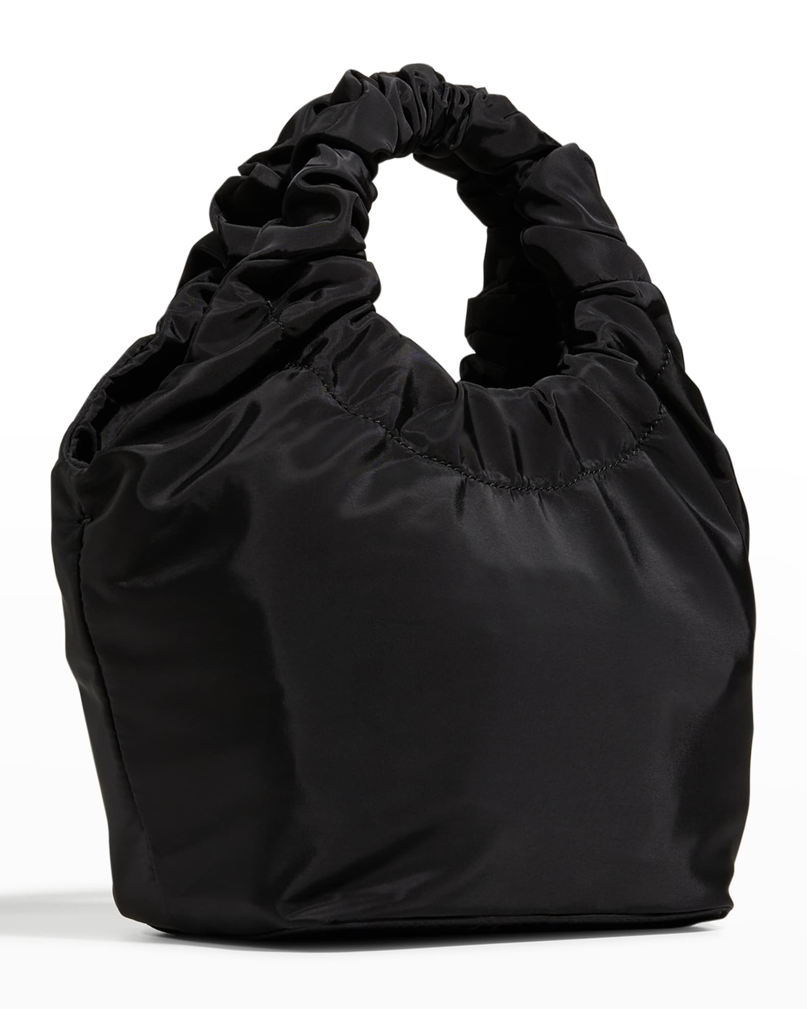 FRAME Le Scrunch Mini Ruched Top-Handle Bag | Neiman Marcus