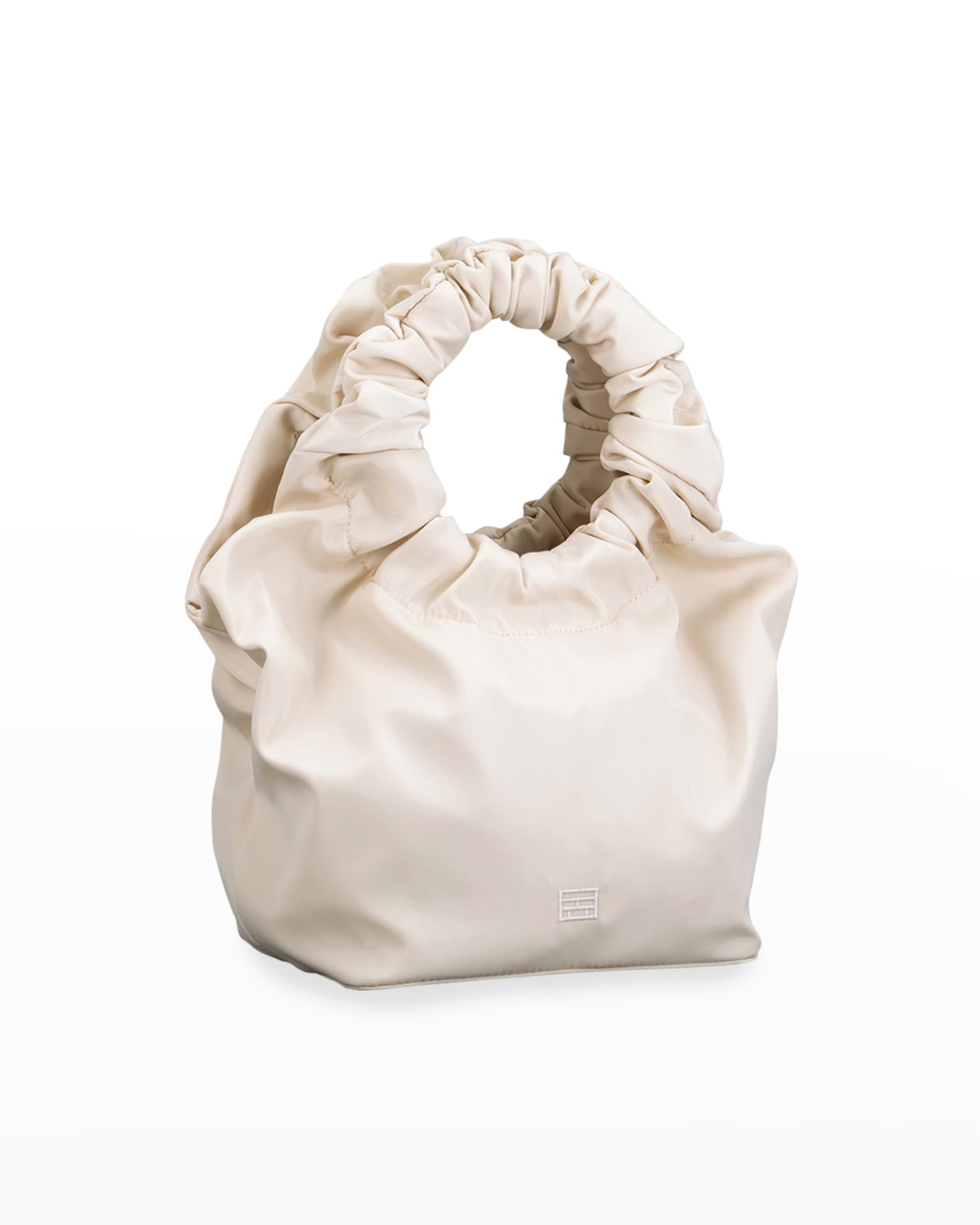 FRAME Le Scrunch Mini Ruched Top-Handle Bag | Neiman Marcus