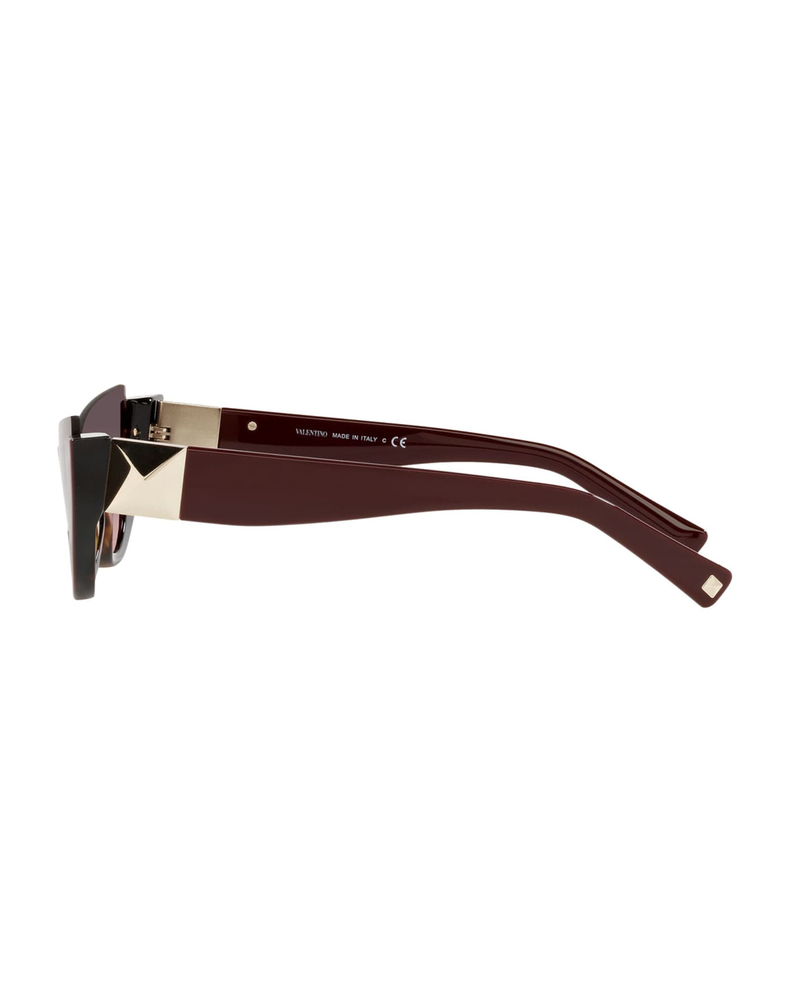Valentino Garavani Dramatic Semi-Rimless Acetate Cat-Eye Sunglasses ...