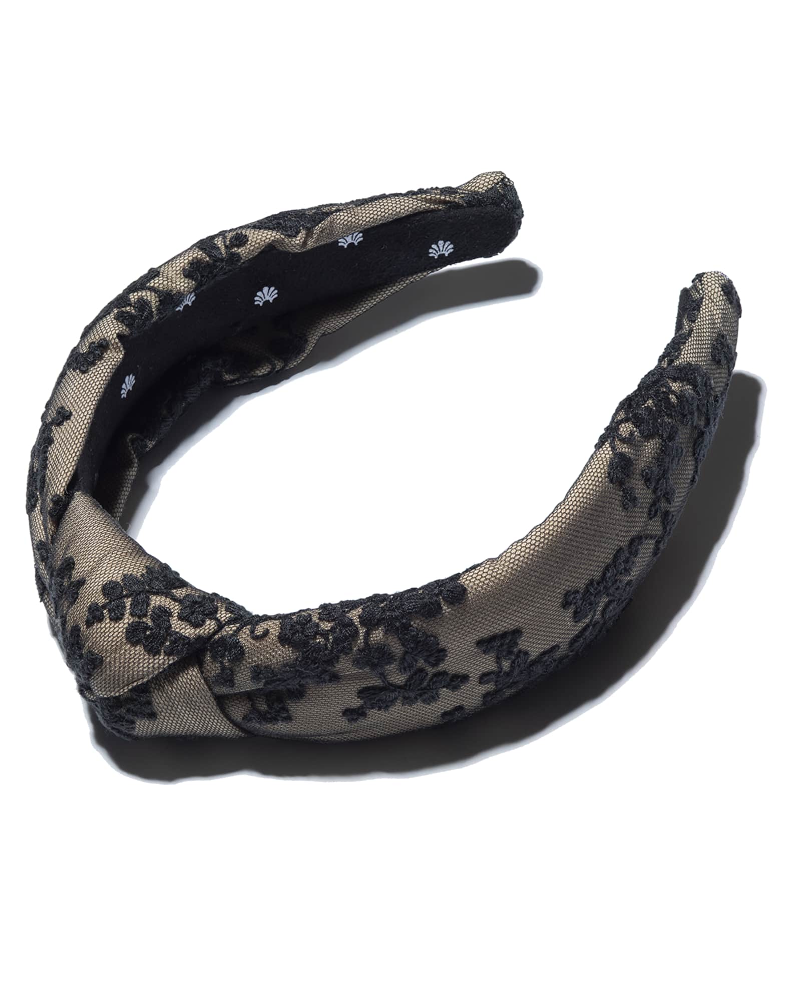 Lele Sadoughi Floral Lace Knotted Headband | Neiman Marcus
