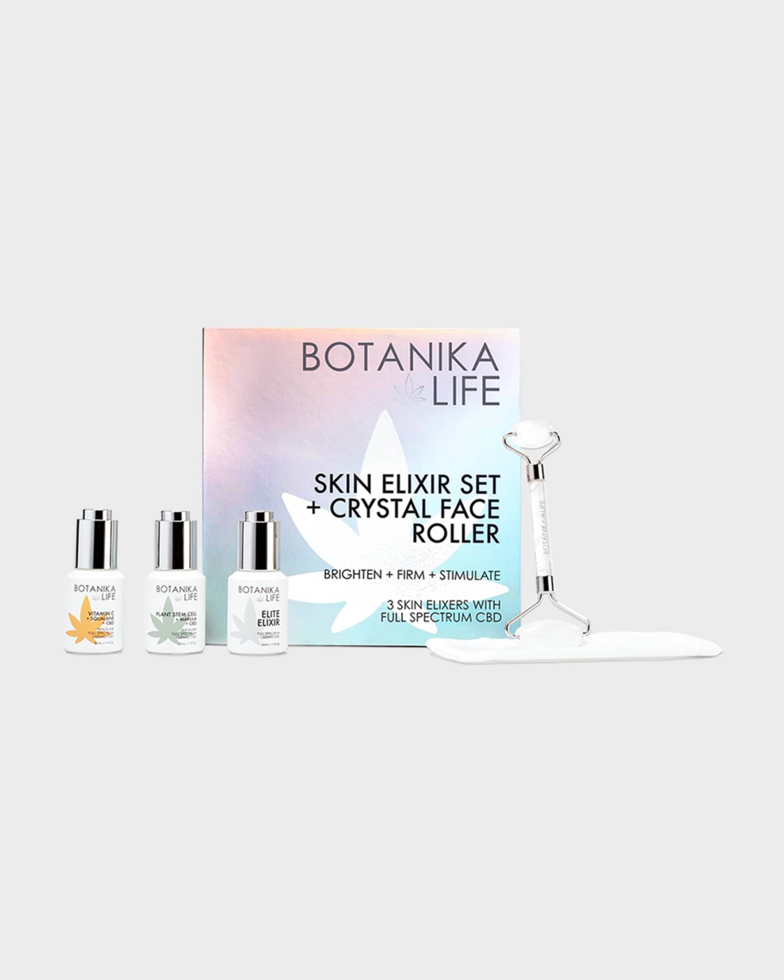 Botanika Life Skin Elixir Set + Crystal Face Roller | Neiman Marcus