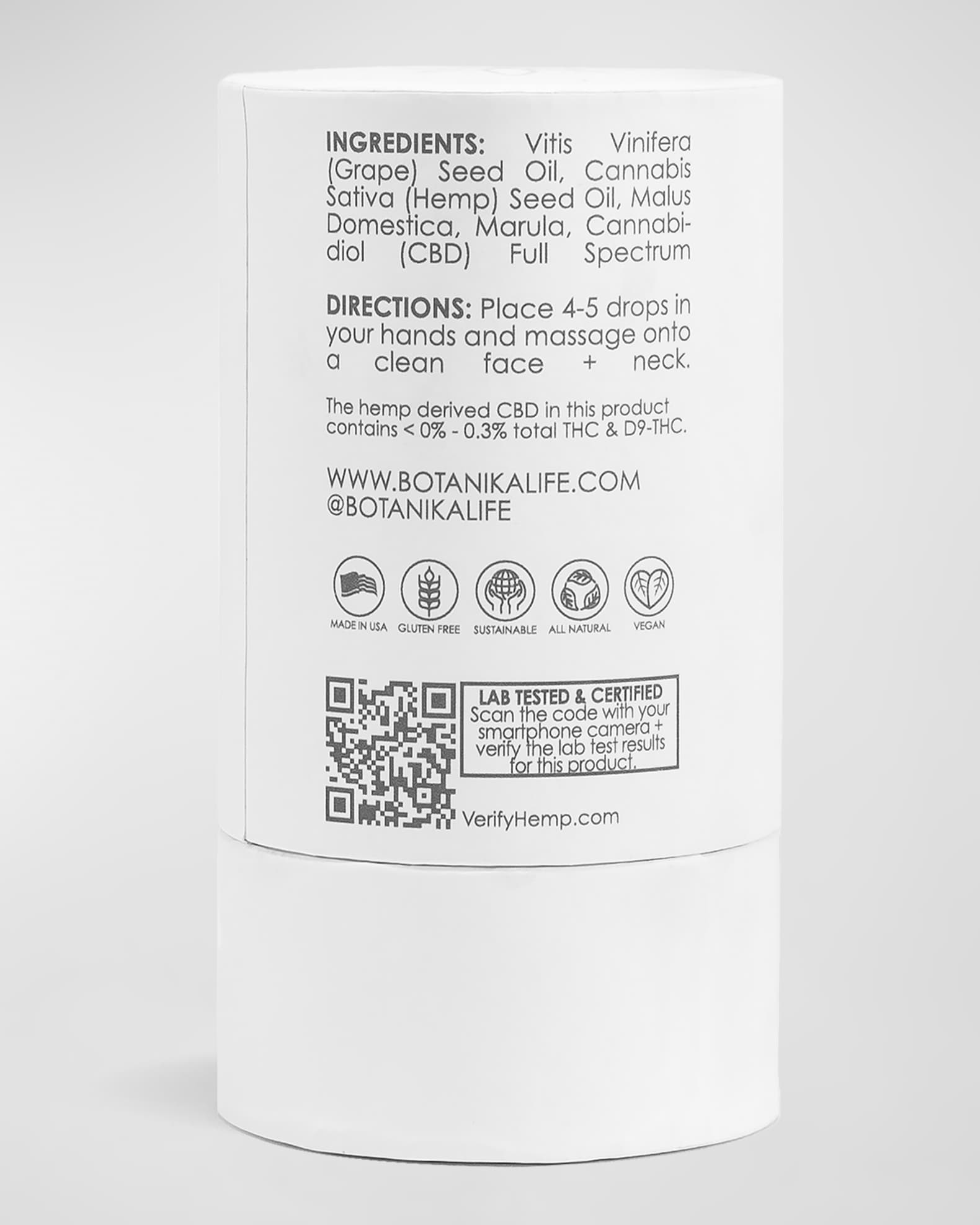 Botanika Life Plant Stem Cell + Marula + CBD Skin Elixir, 1 oz ...