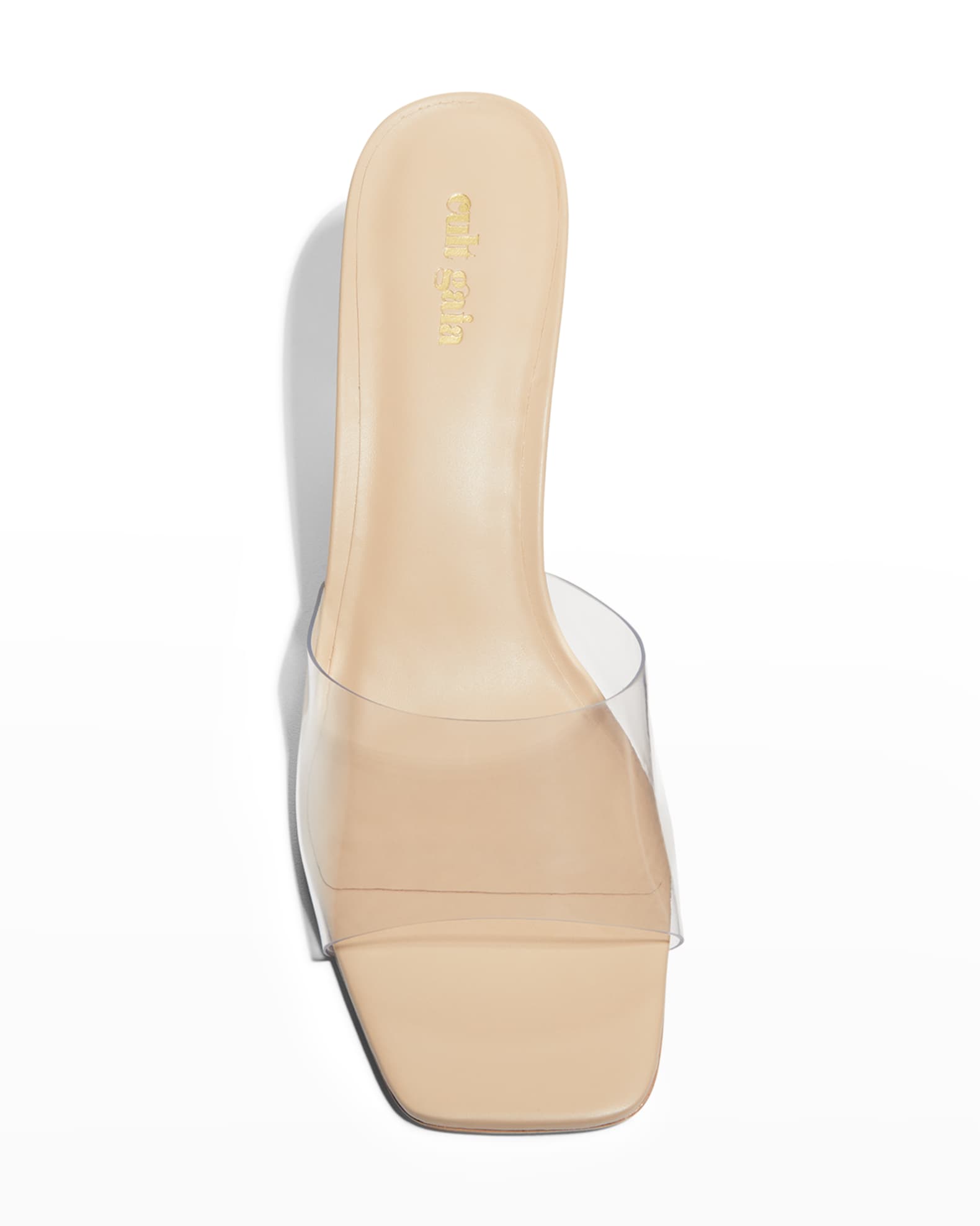 Cult Gaia Gigi Metallic Sphere-Heel Vinyl Sandals | Neiman Marcus