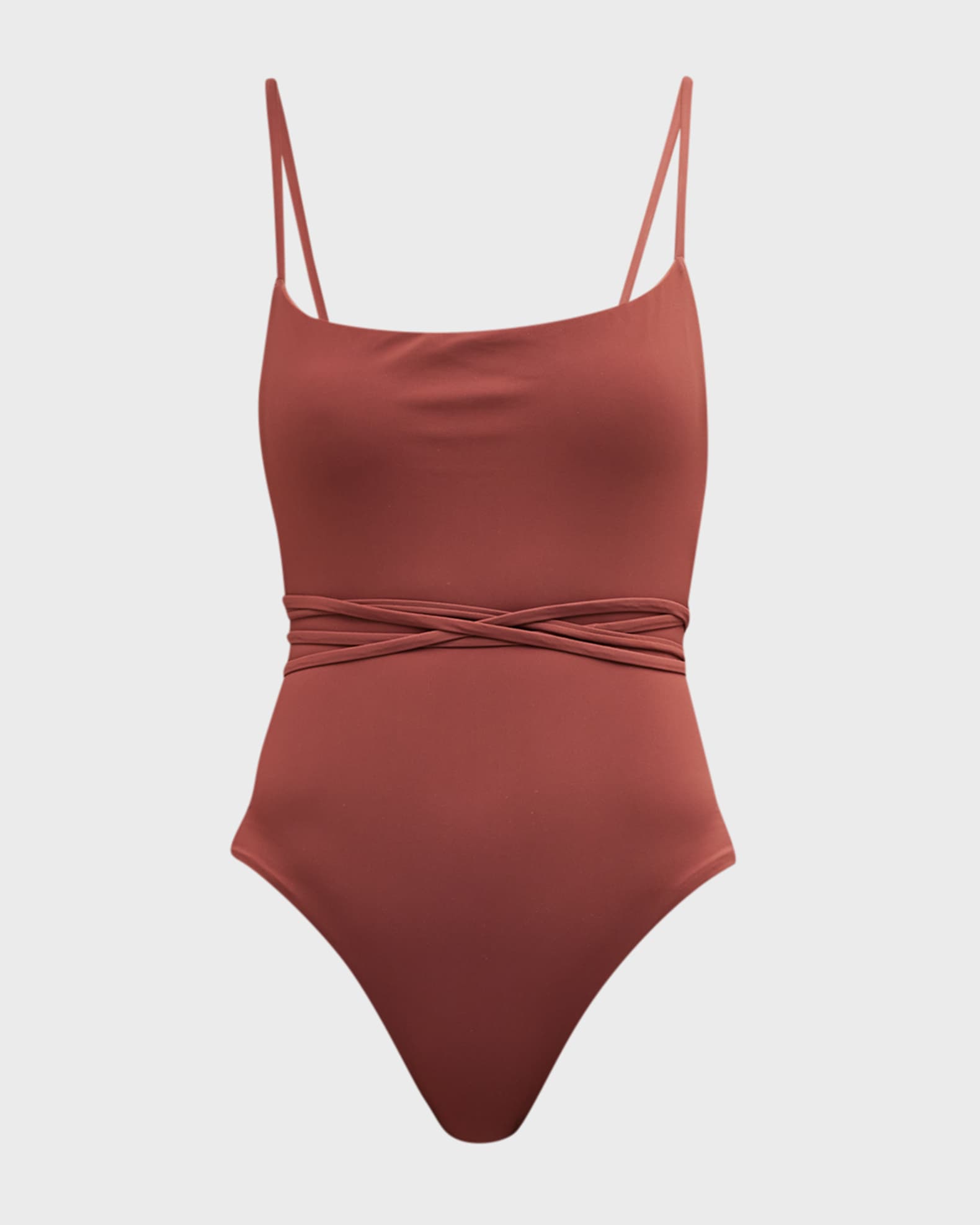 ANEMOS The K.M. Tie Cheeky One-Piece Swimsuit | Neiman Marcus