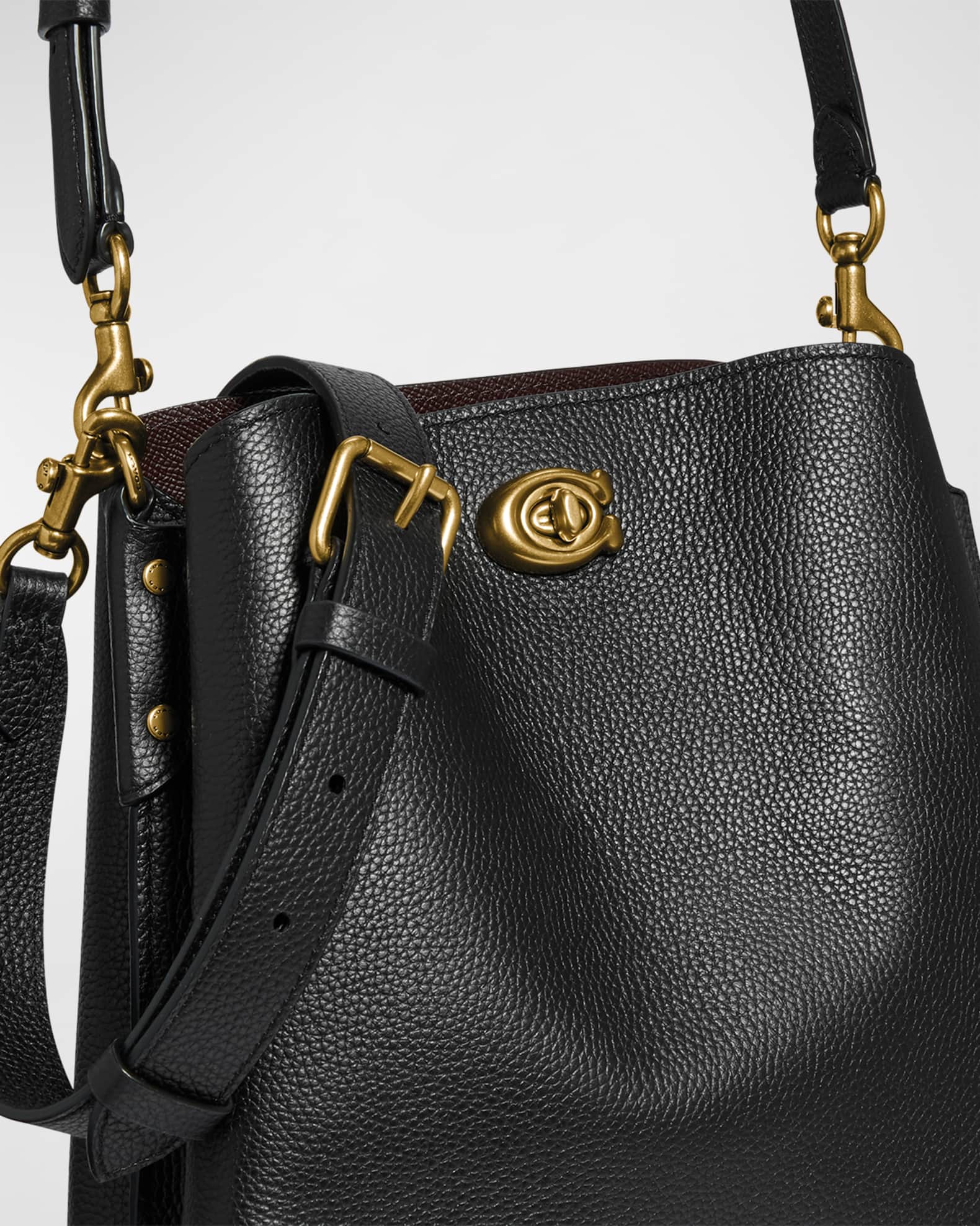 Coach Willow 24 Pebbled Leather Bucket Bag | Neiman Marcus