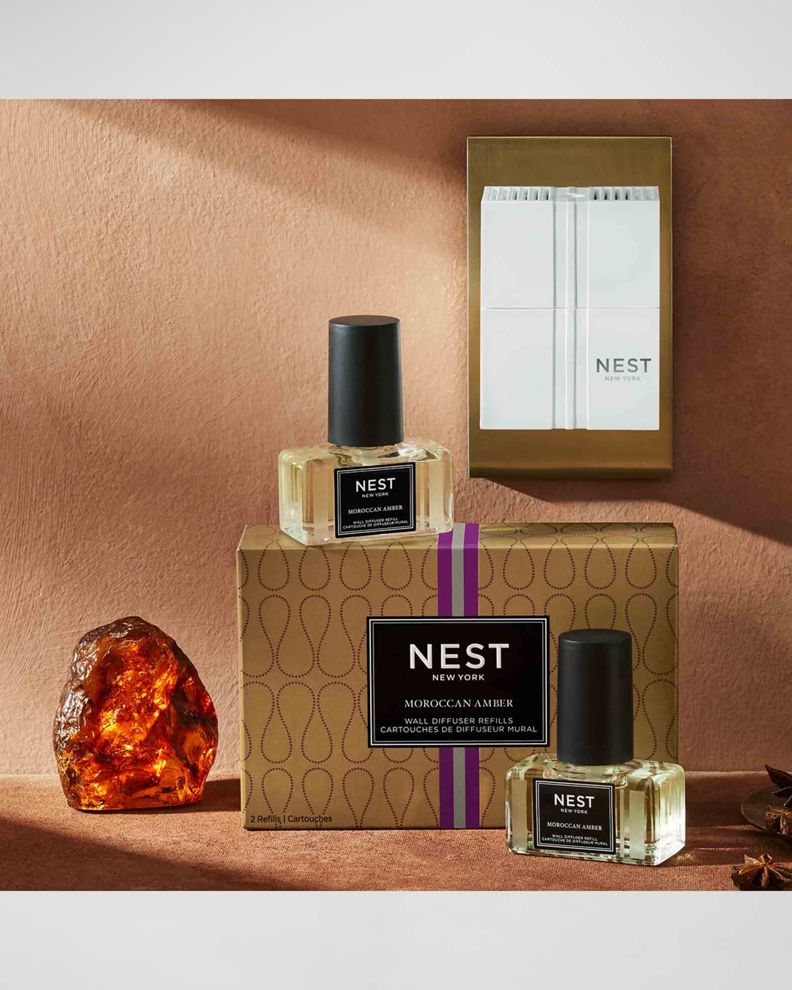 NEST New York Moroccan Amber Wall Diffuser Refill Set | Neiman Marcus