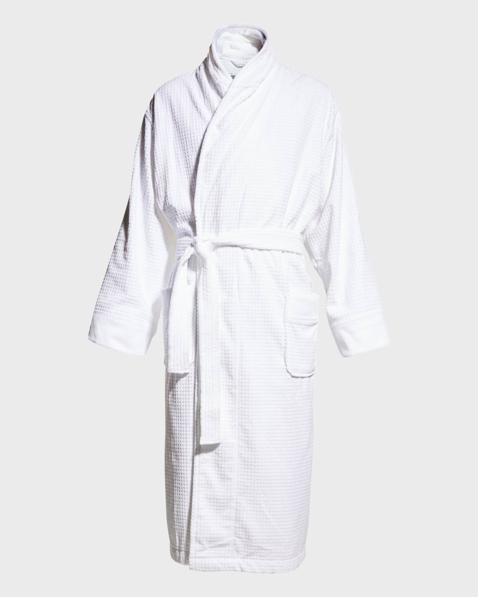 Majestic International Men's Ashton Square Textured Terry Velour Robe ...