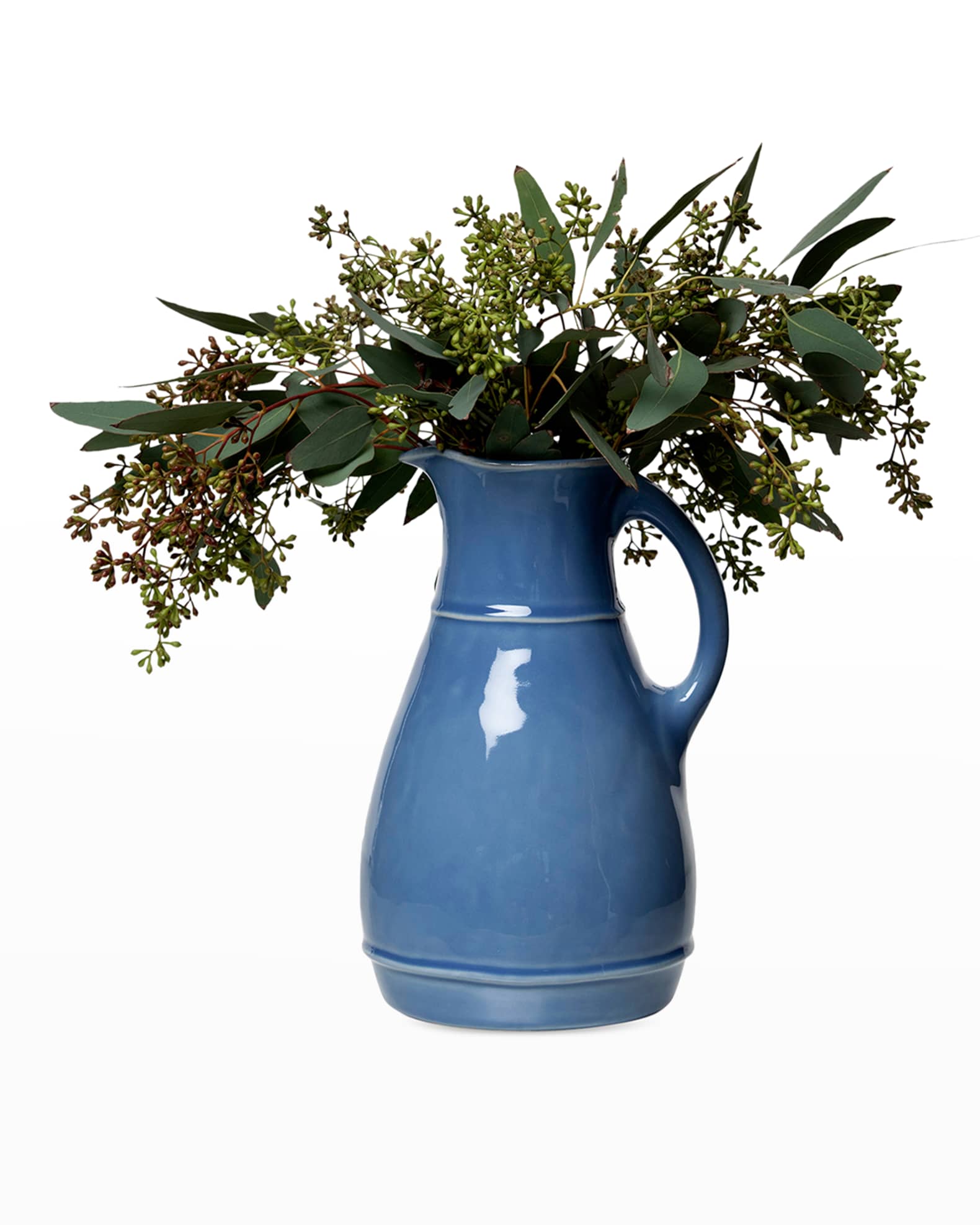Juliska Puro Ceramic Pitcher - Chambray | Neiman Marcus
