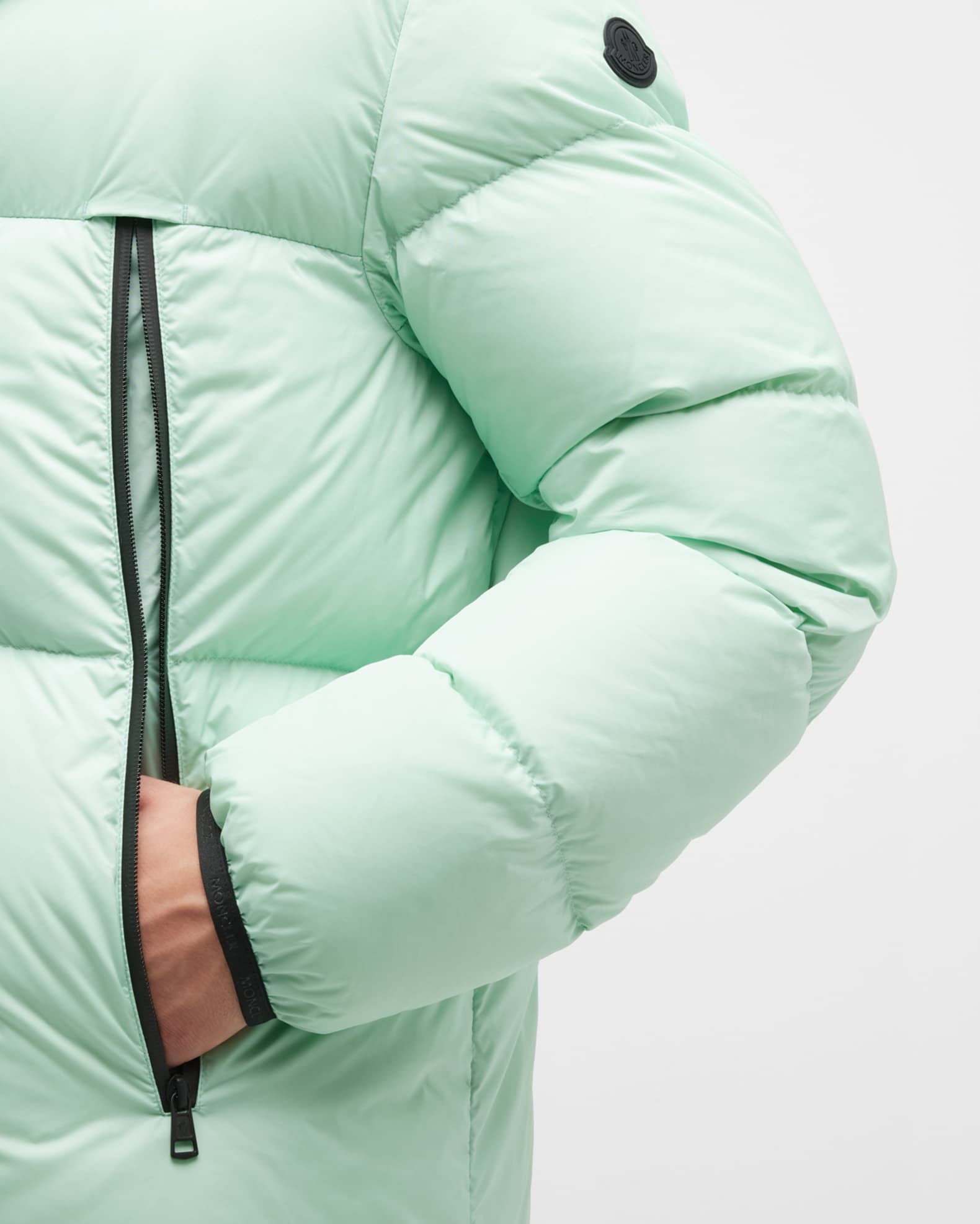 Moncler Men's Montcla Logo-Hood Puffer Jacket | Neiman Marcus