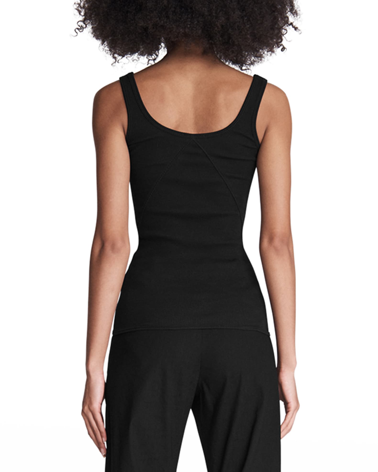 Rag & Bone The Essential Rib Scoop-Neck Tank | Neiman Marcus