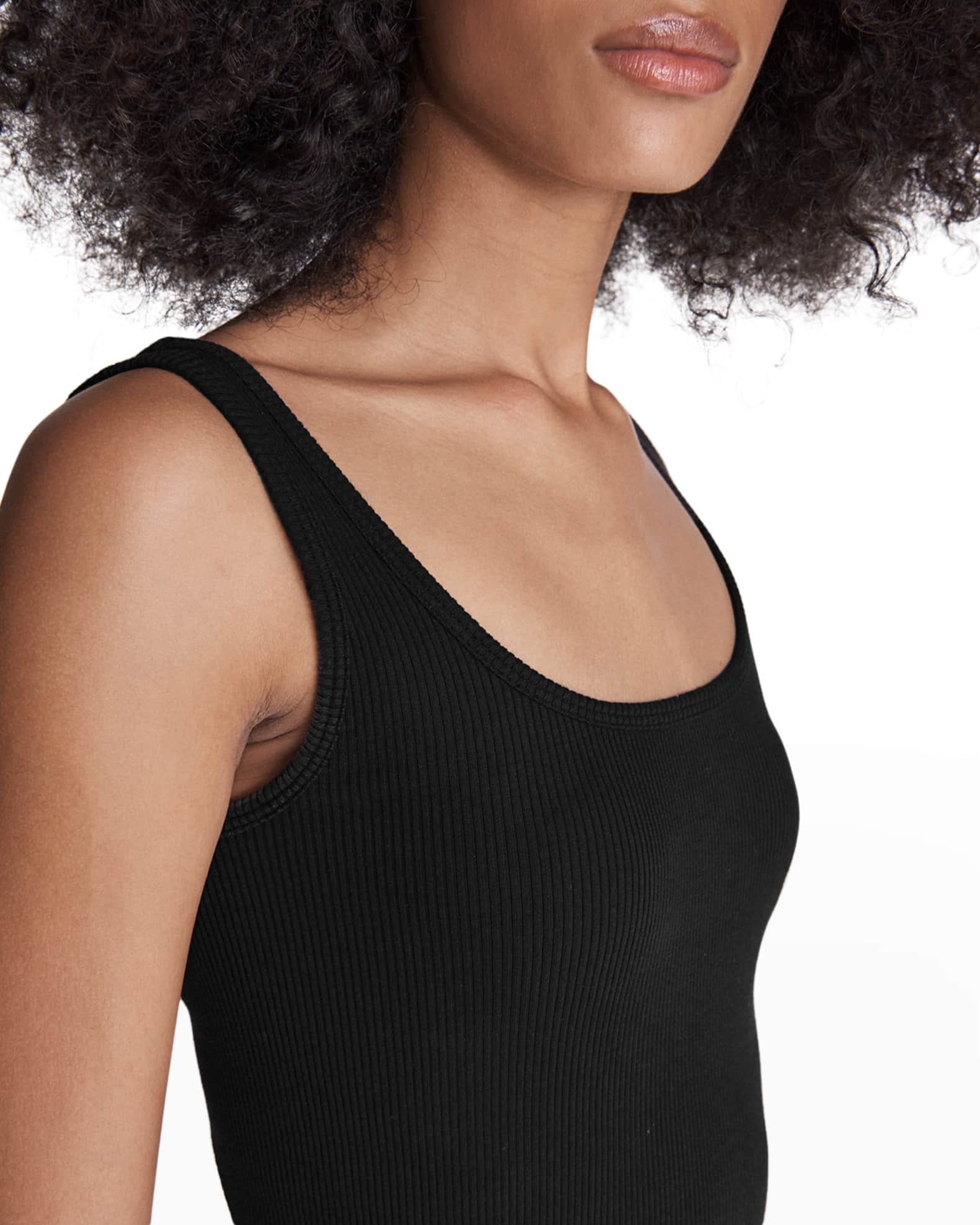 Rag & Bone The Essential Rib Scoop-Neck Tank | Neiman Marcus