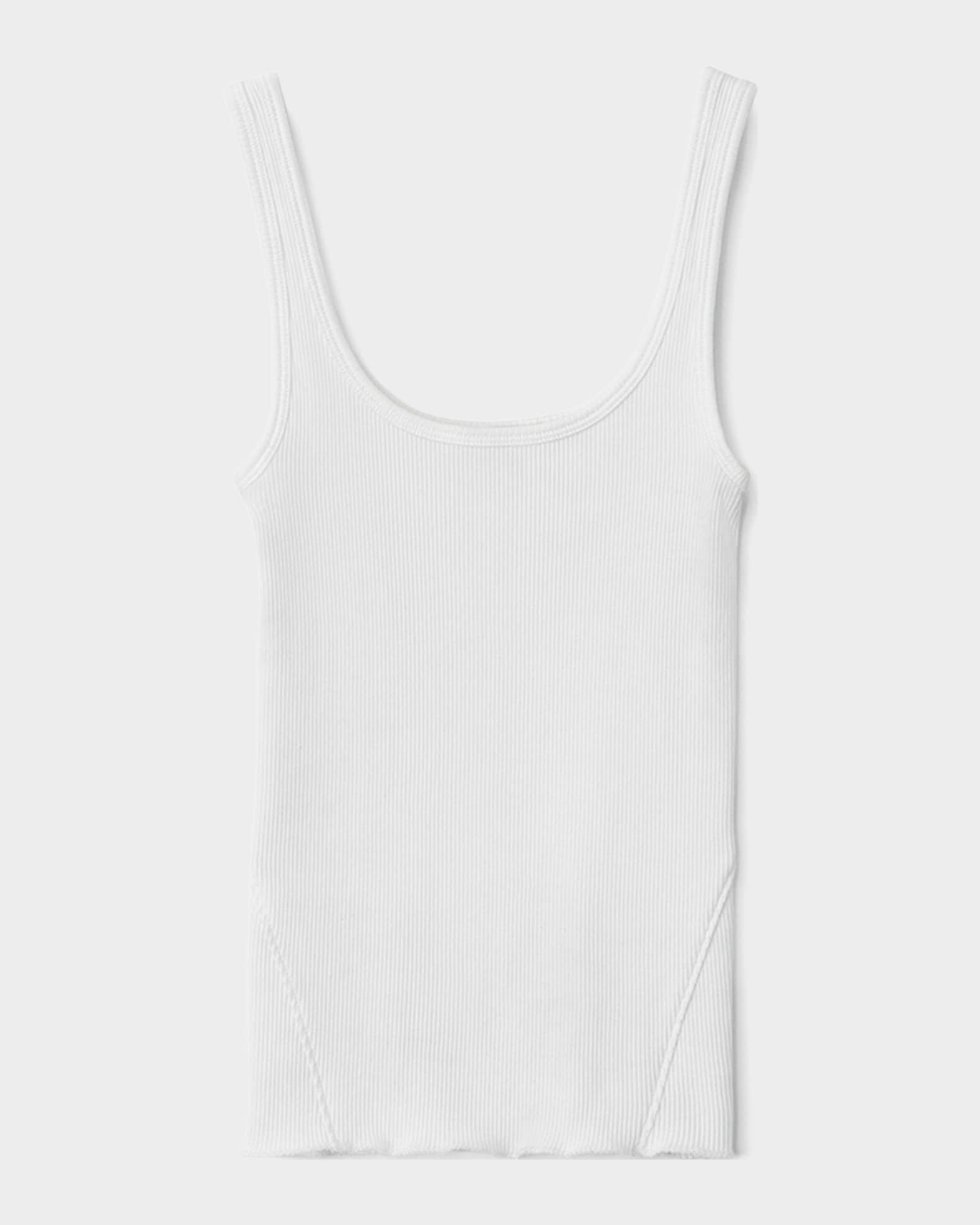Rag & Bone The Essential Rib Scoop-Neck Tank | Neiman Marcus
